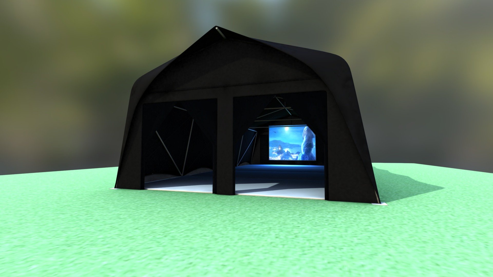 Wee Green Cinema - Stretch Structures - 3D model by Stretch Marquees ...