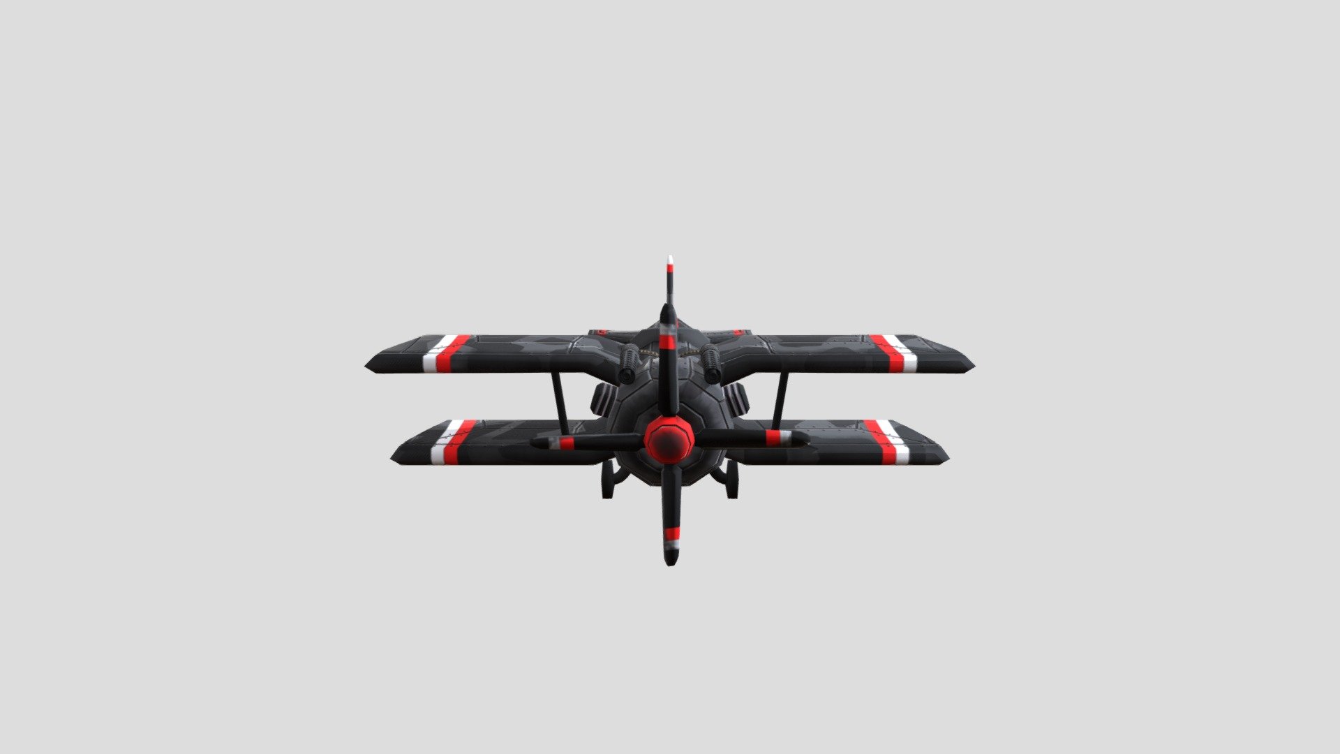 Low poly biplane. - 3D model by The Slice Factor (@theSlicefactor ...