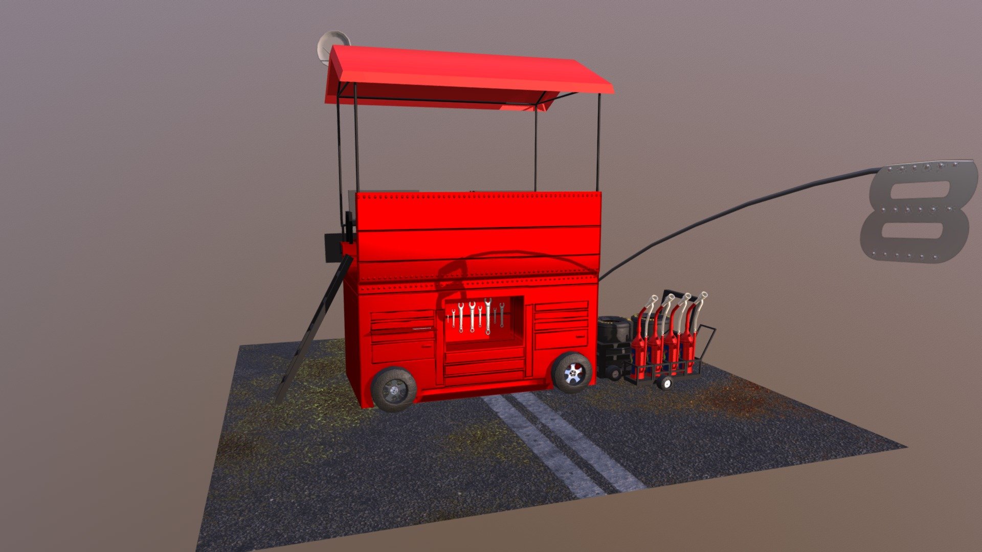 Pit Stop - 3D model by Sergio Lecaros (@Sergio.L) [c017caa] - Sketchfab