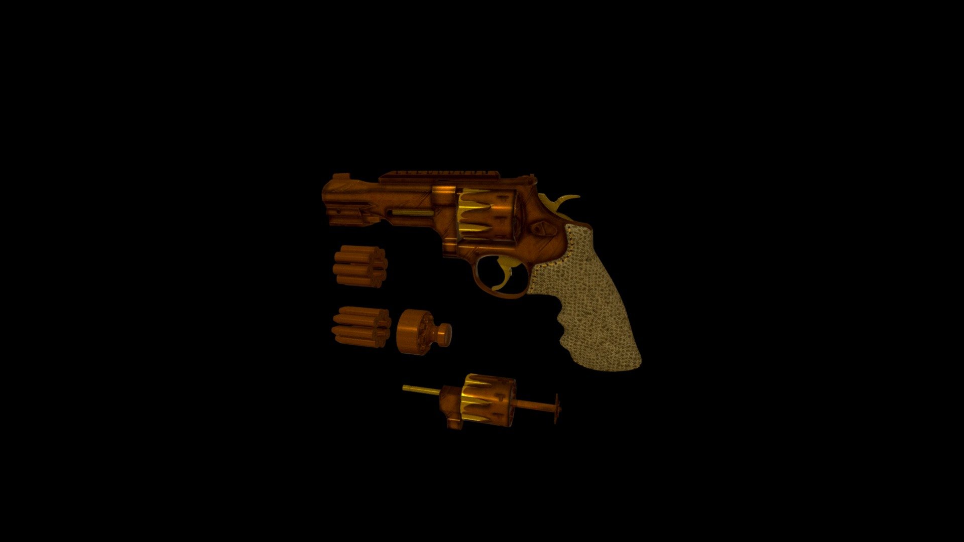 Revolver | Desert - 3D model by bobalobla [c01b56f] - Sketchfab