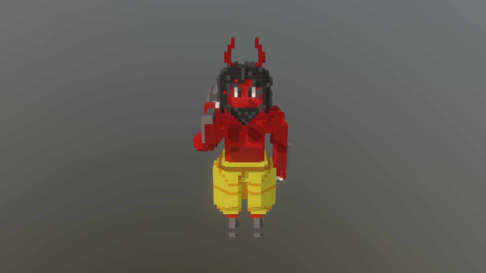 Inktober 2018 - 7 - Oni - Download Free 3D model by Alcarendor [c01b57e ...