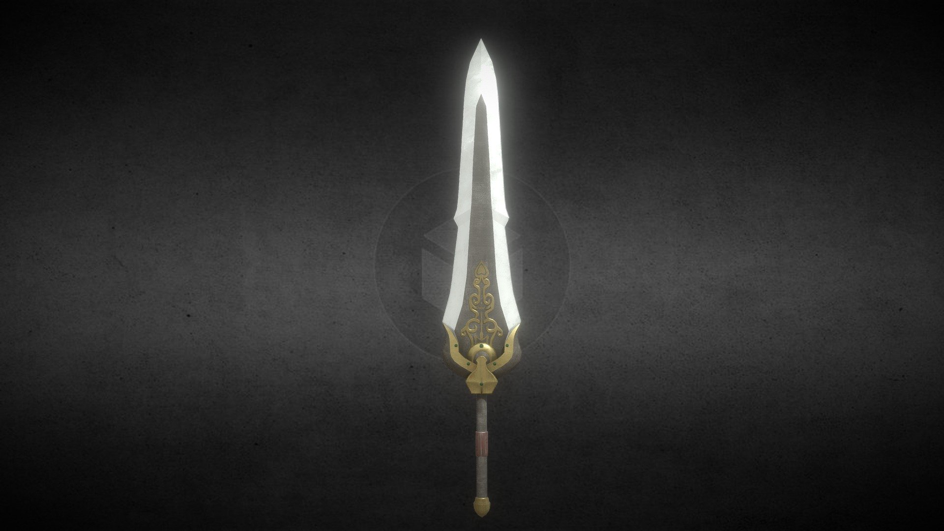 Stone Gold Longsword Greatsword - 3D model by Caio Trindade ...