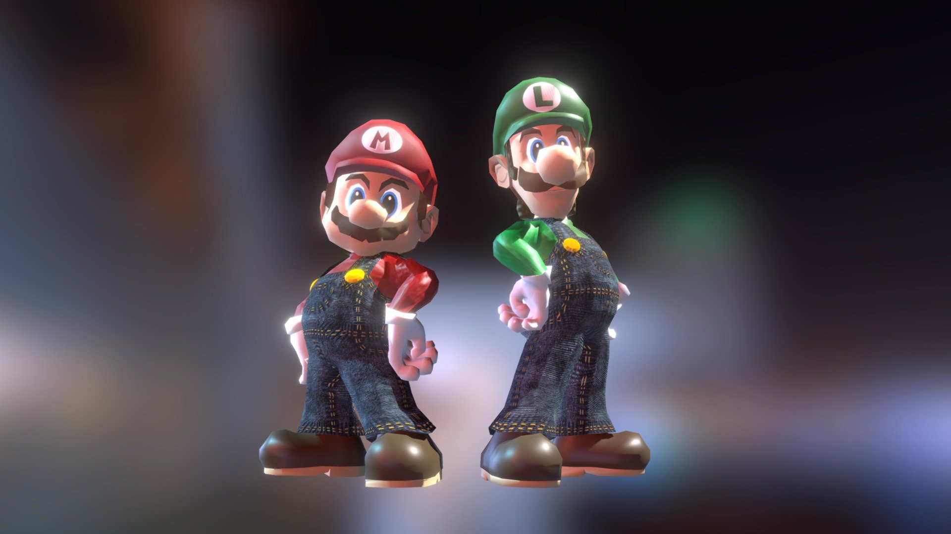 Mario and Luigi - Buy Royalty Free 3D model by Jan (@jan_neves ...