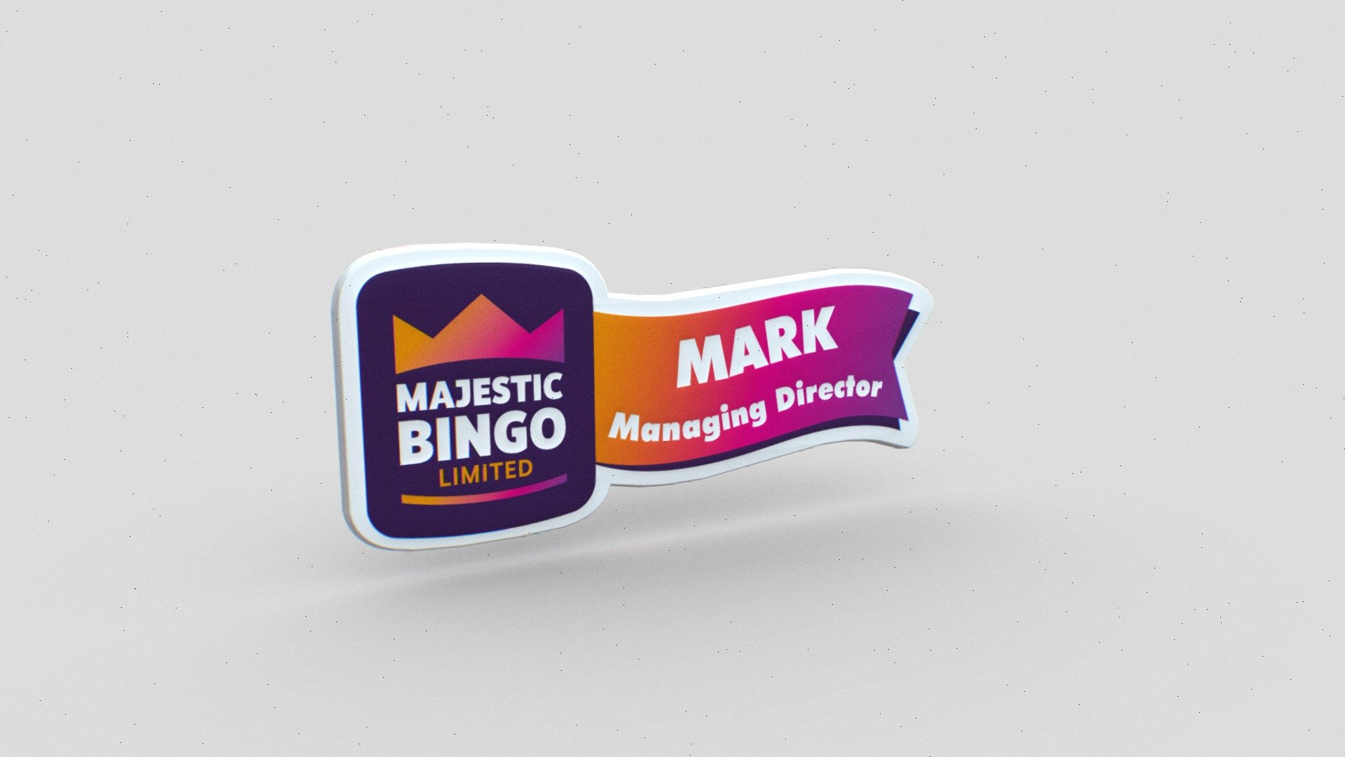 Custom shape name badge - 3D model by Bentleg [c020097] - Sketchfab