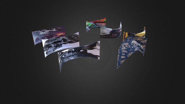 Banners 3D models - Sketchfab