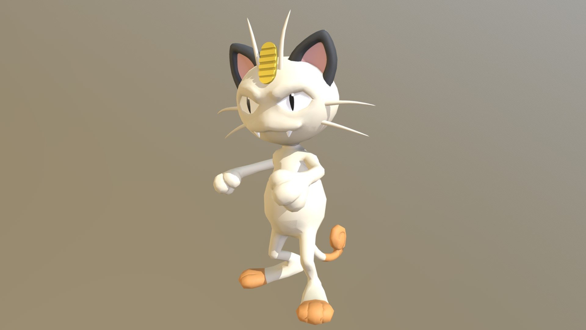 Meowth - 3D model by Thales Silva (@Tallus) [c021b4a] - Sketchfab