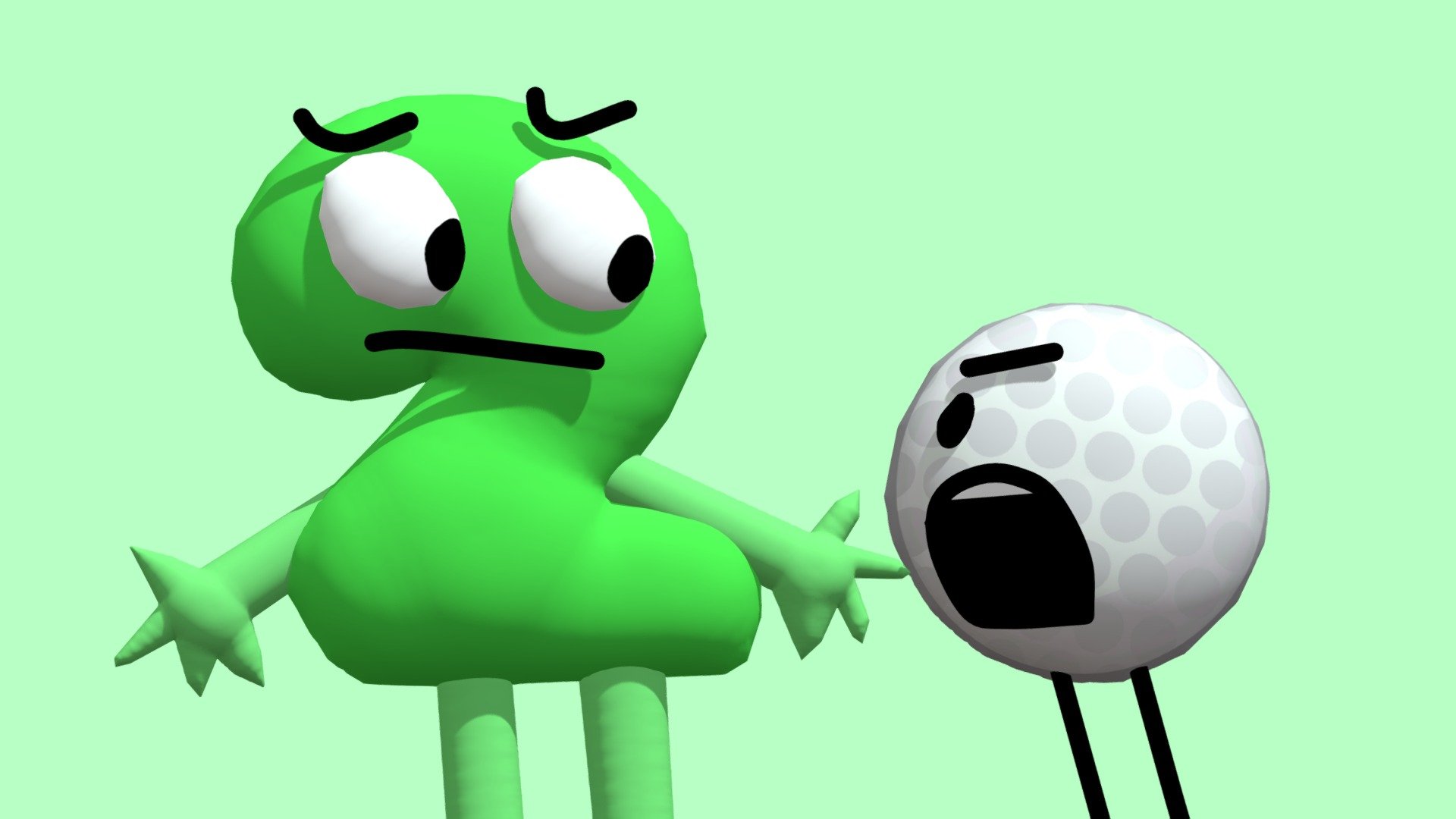 Two and Golfball (TPOT/BFB) - Download Free 3D model by Romyblox1234 ...