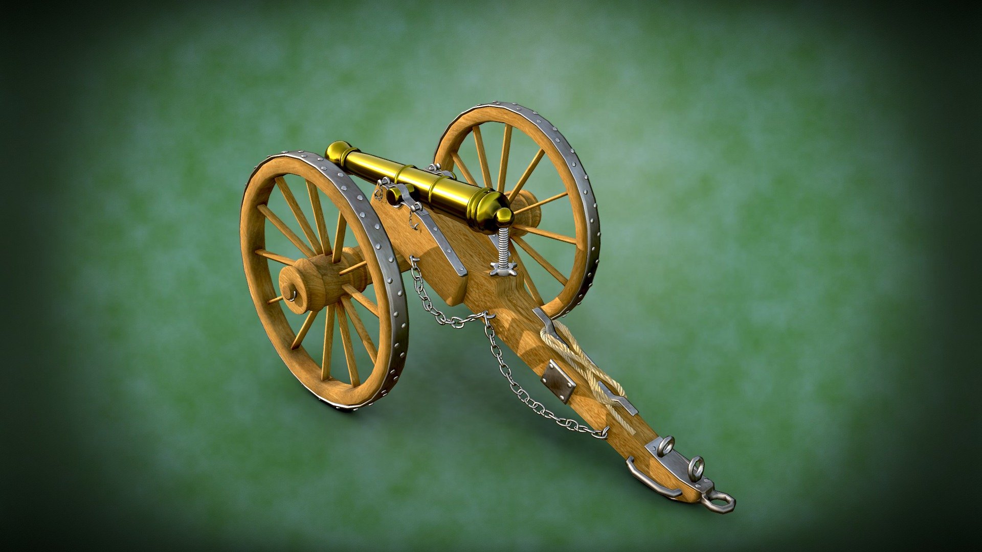 British field cannon - 1815 - free download - Download Free 3D model by ...