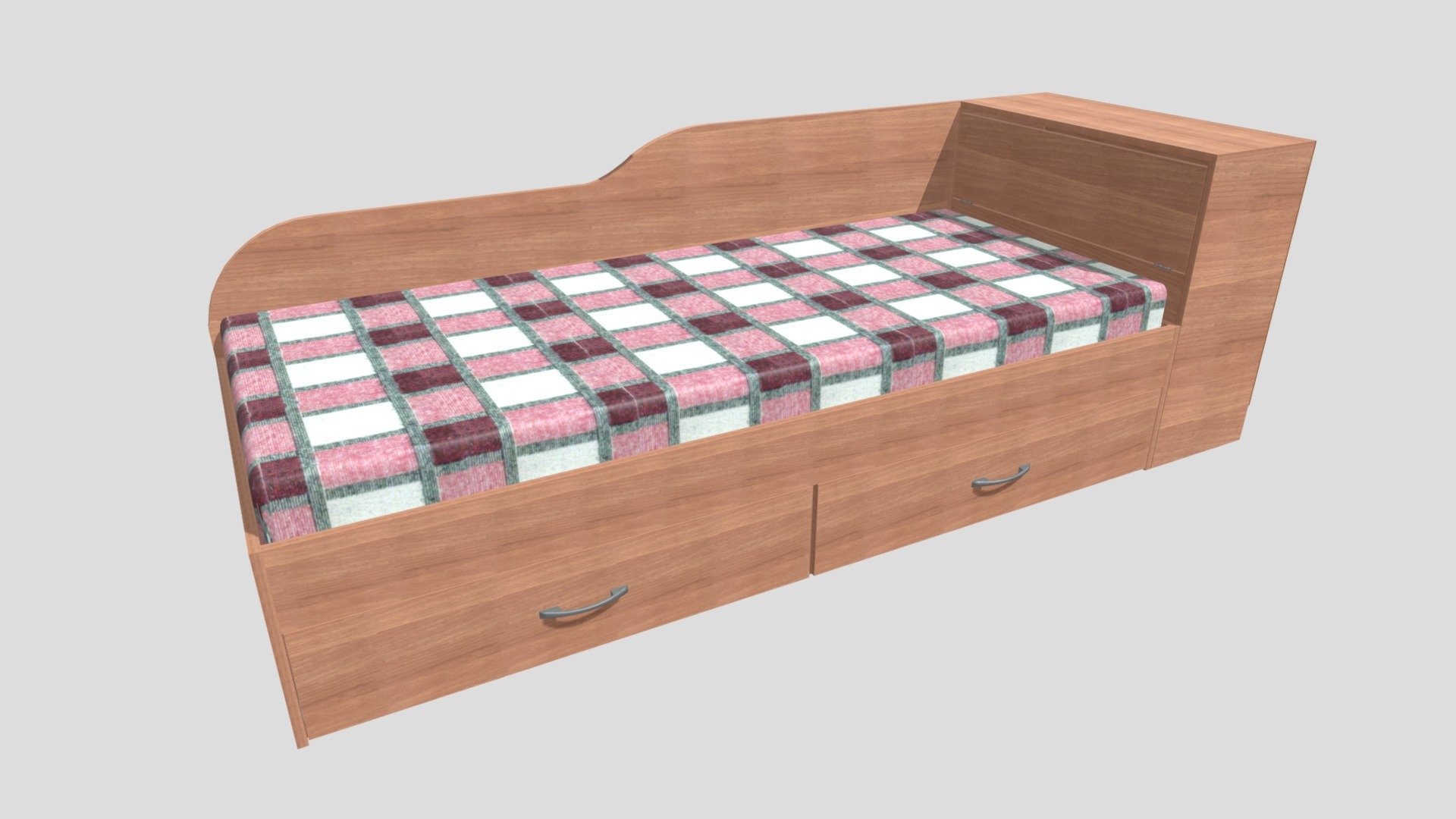 Легло и ракла / Bed and chest (Blender format) - Download Free 3D model ...