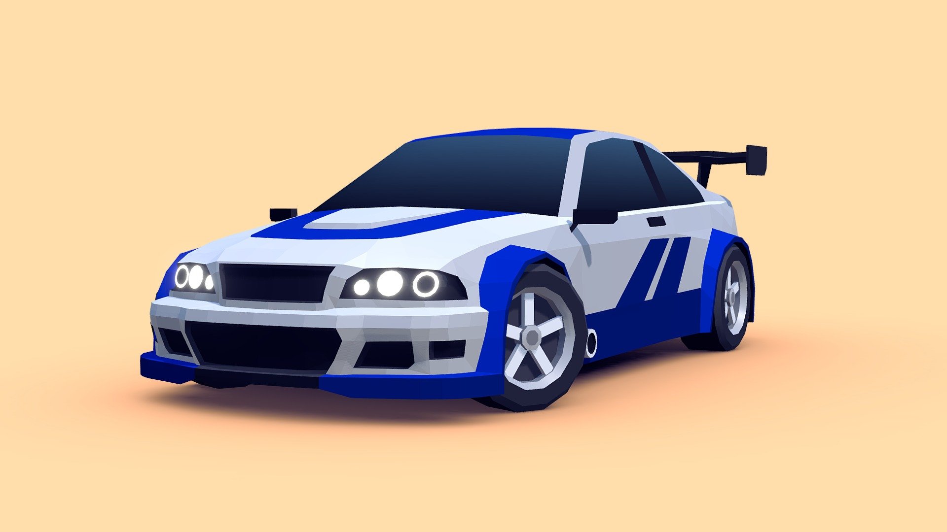 Blacklist: Low Poly Outrun Car - 3D model by SunsetStudio [c02a192 ...