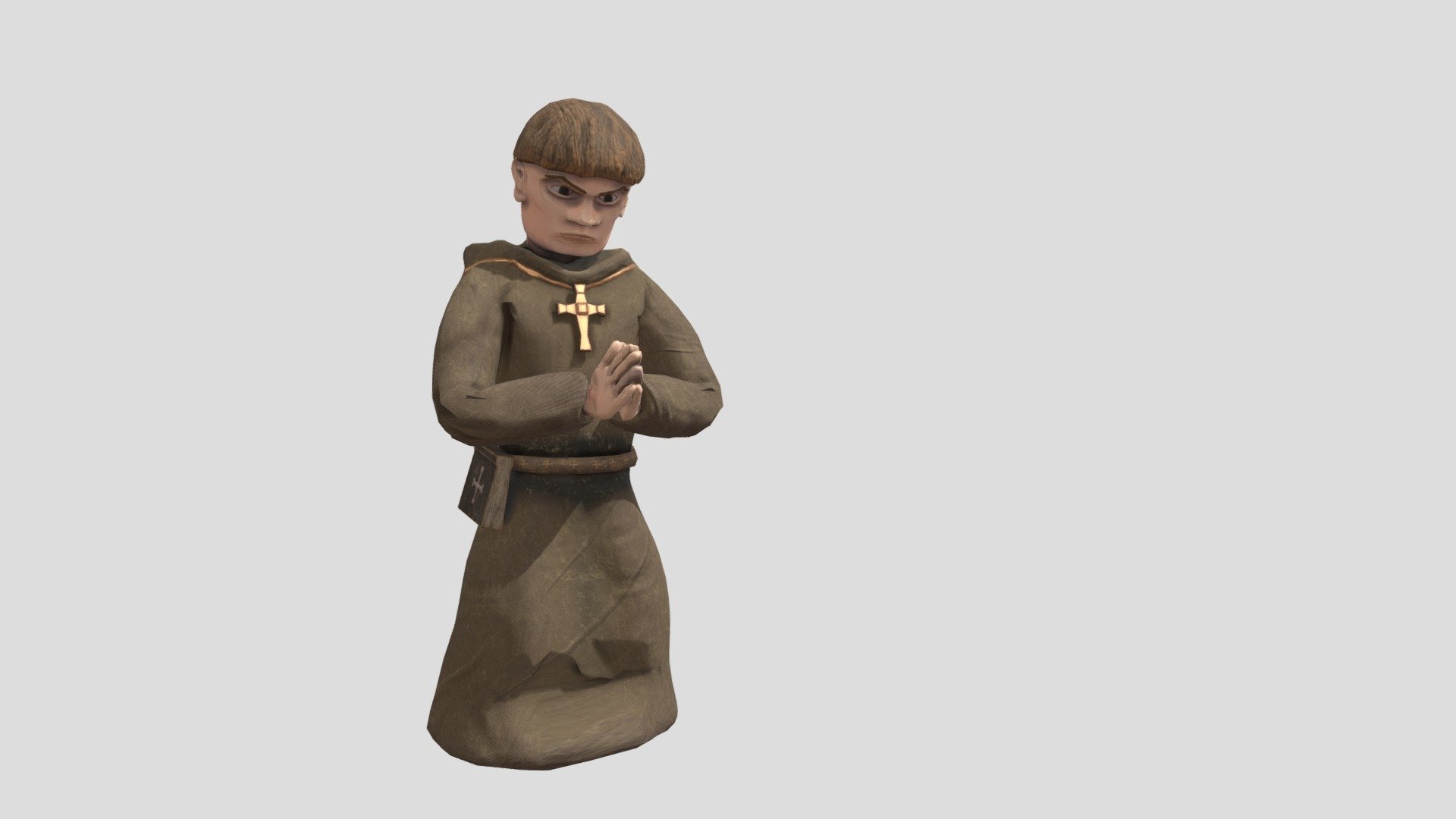 Monk - Download Free 3D model by Vladislav Horiainov (@gradislav23 ...