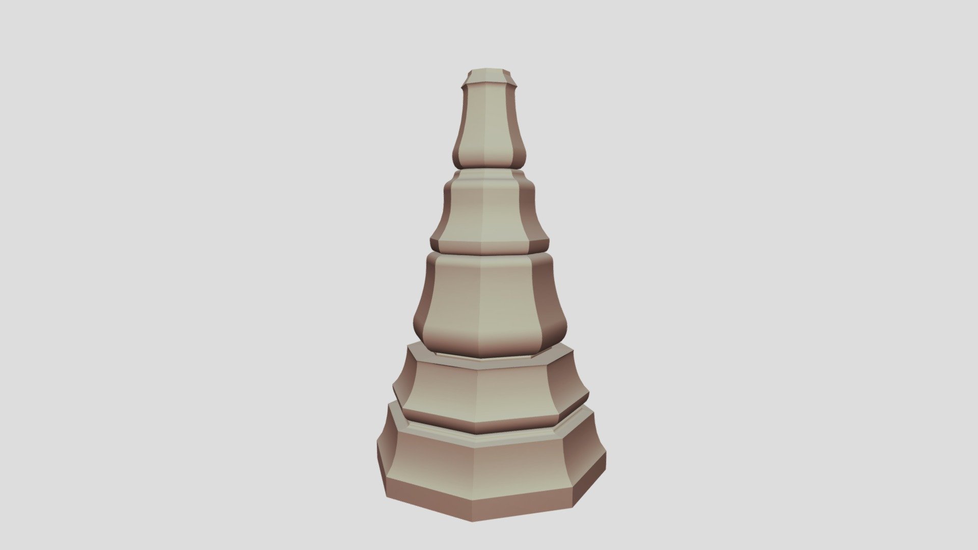 Stupa - 3D model by dkowpz [c02ea21] - Sketchfab