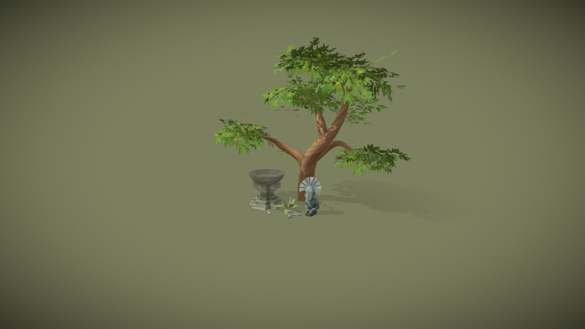 Outside the Aztec temple props - 3D model by RedDevon [c02eb00] - Sketchfab