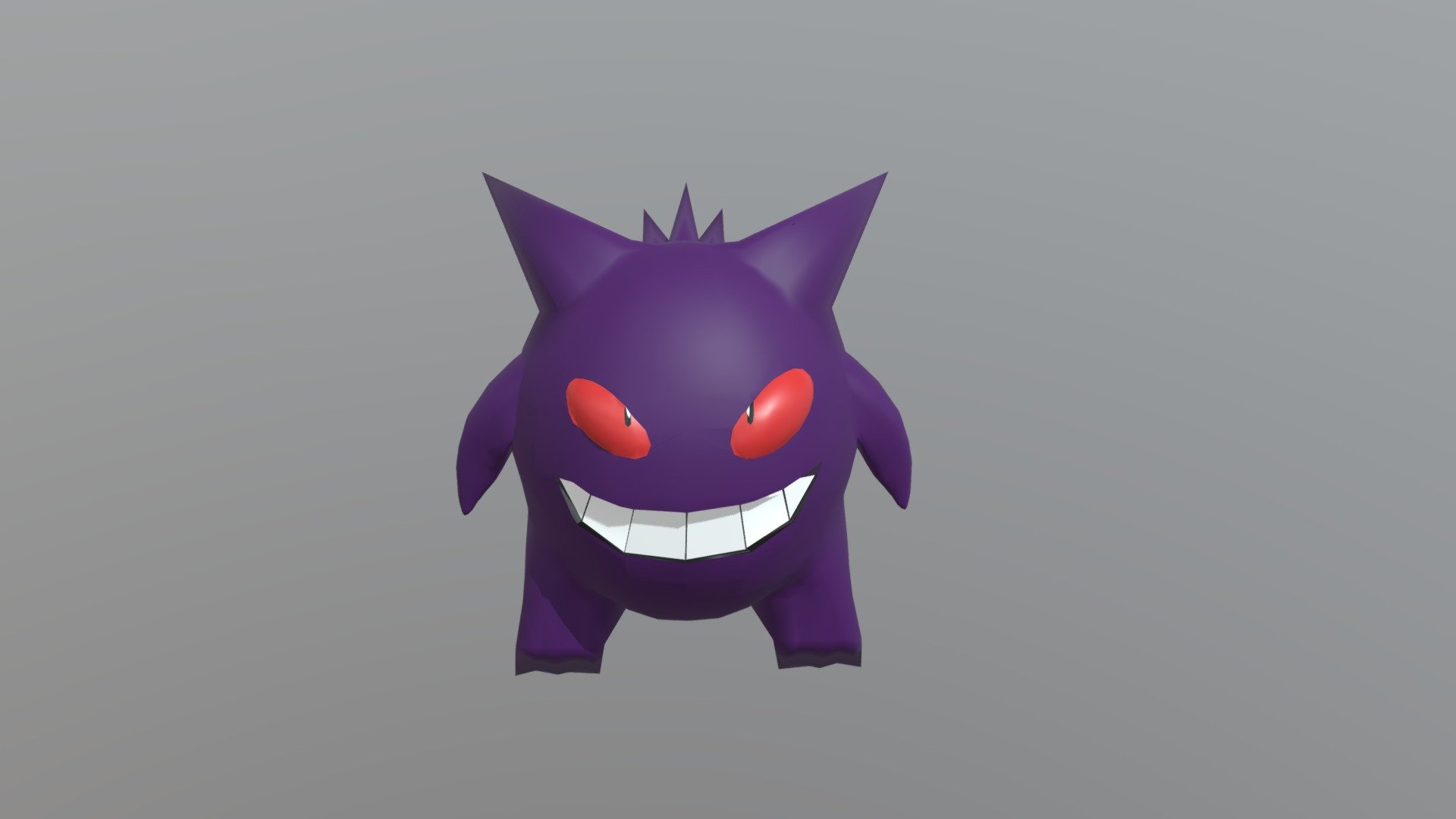 Gengar - 3D model by Sergio Zubaran (@sergioz93) [c03017d] - Sketchfab