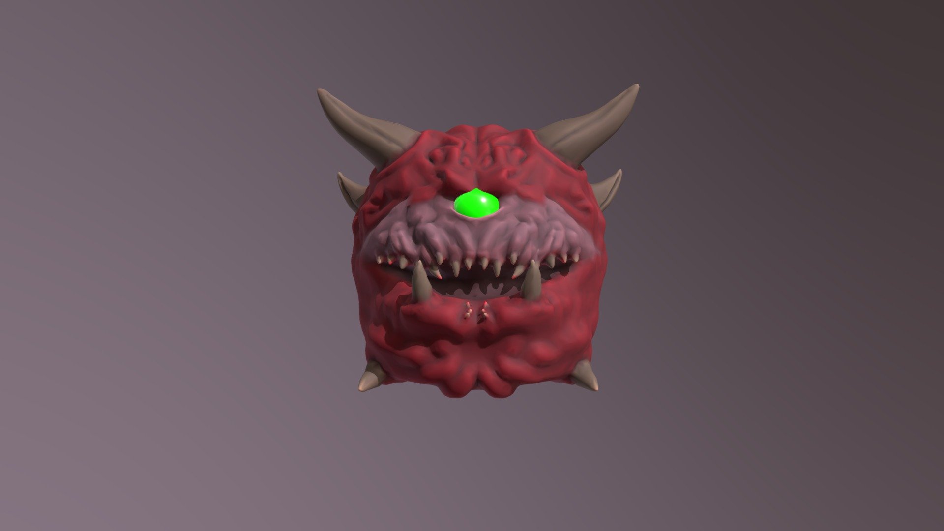 Cacodemon - Download Free 3D model by Filip (@filip.hans.nyberg ...