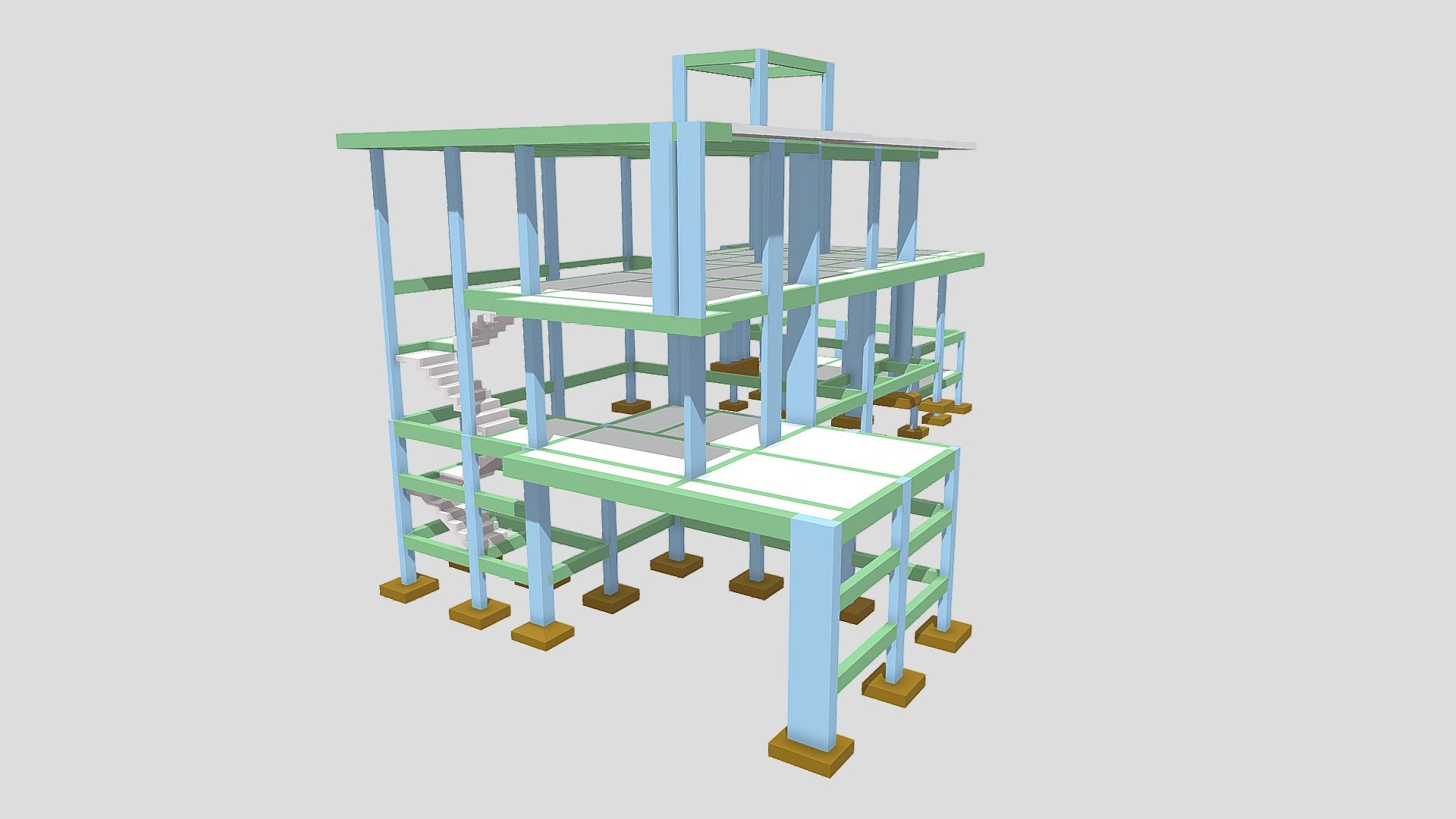 PROJETO ESTRUTURAL - FSL - 3D model by Saulo Lacerda - Projetos ...