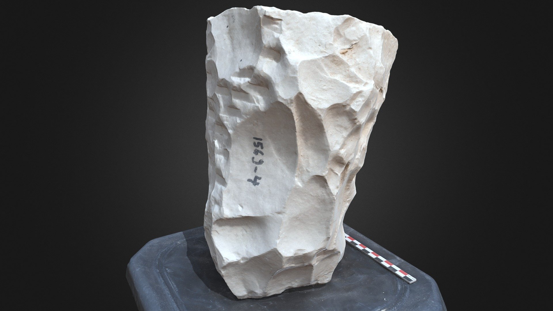 Unfinished Limestone Vase, inv. AS-2023-1569-4 - 3D model by Institut d ...