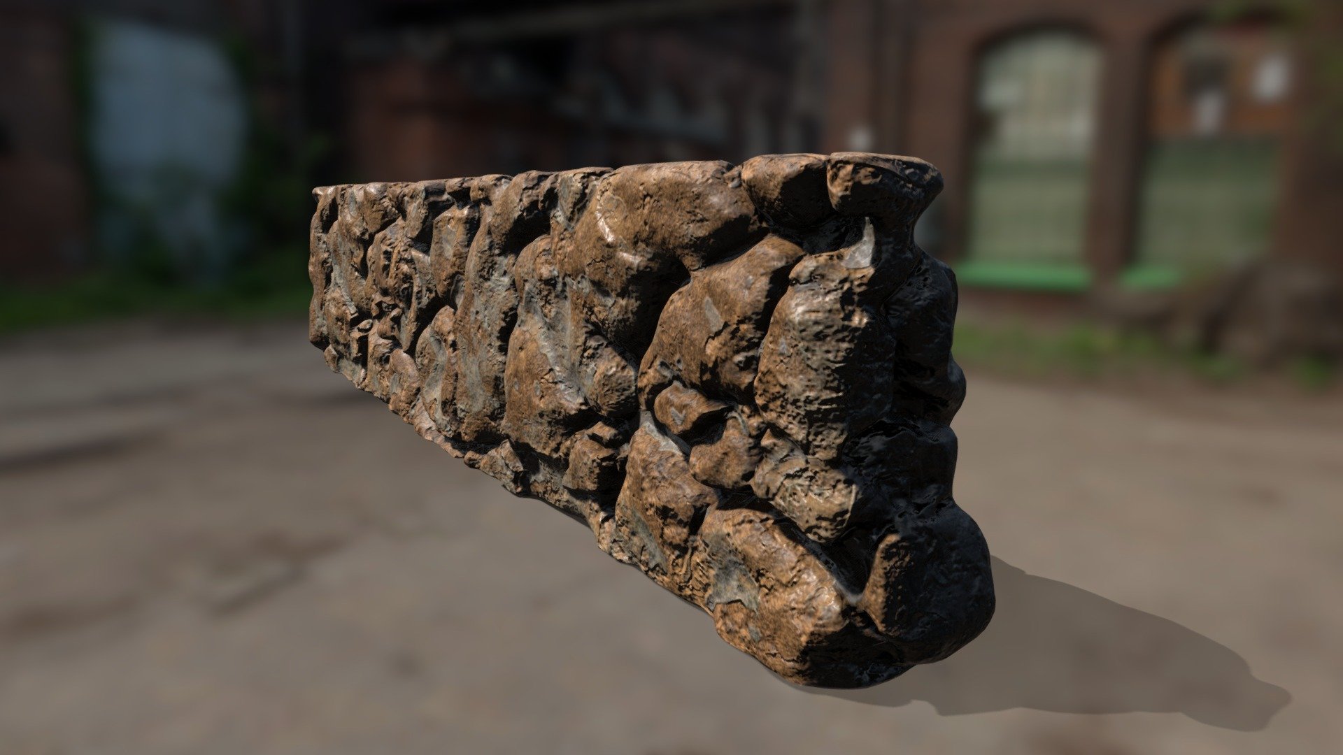 Outdoor Stone Wall - Download Free 3D model by Simon Laisné (@350rdlc ...