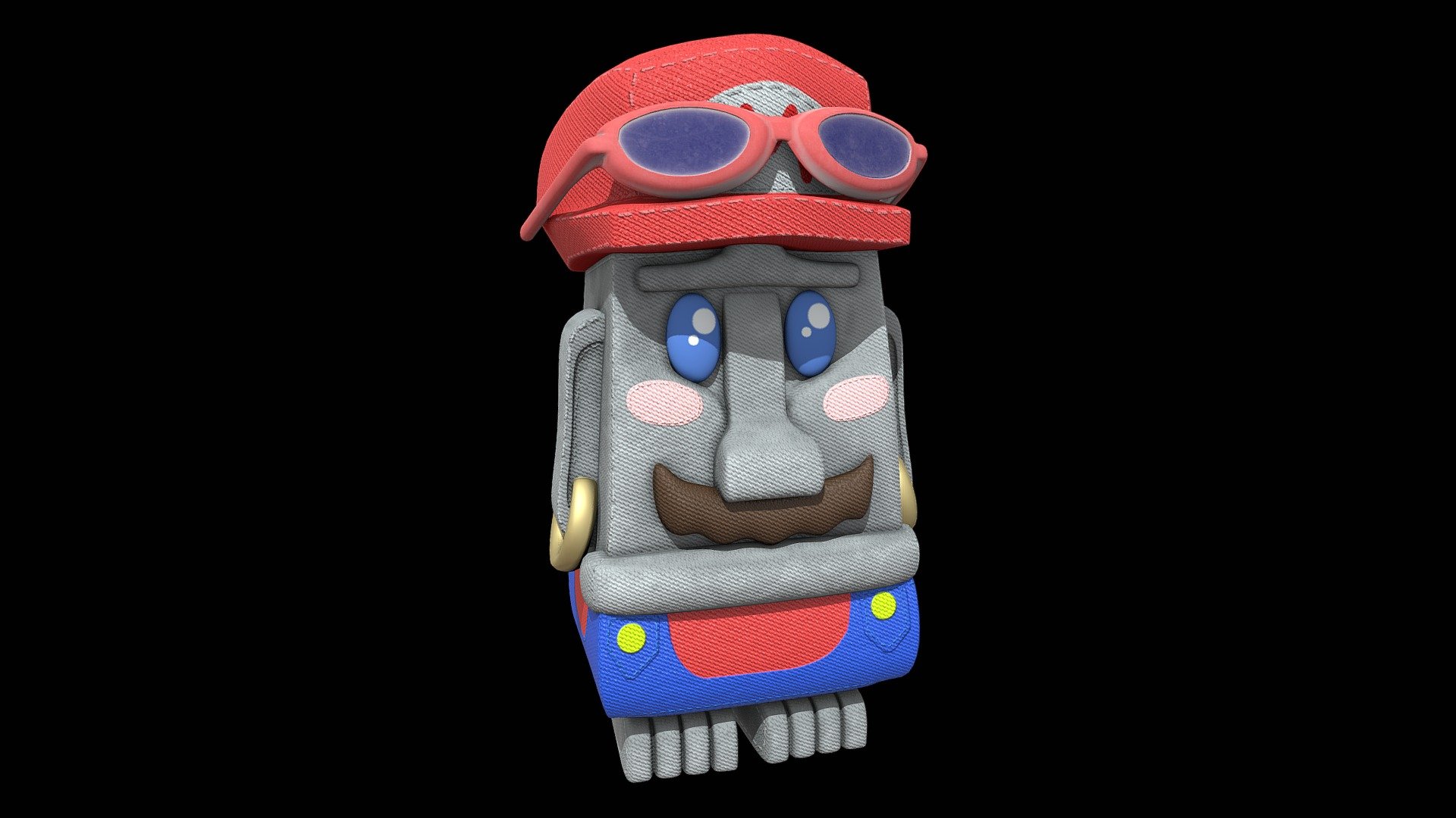 Mario Moai Plushee - Buy Royalty Free 3D model by Odisey [c035d56 ...