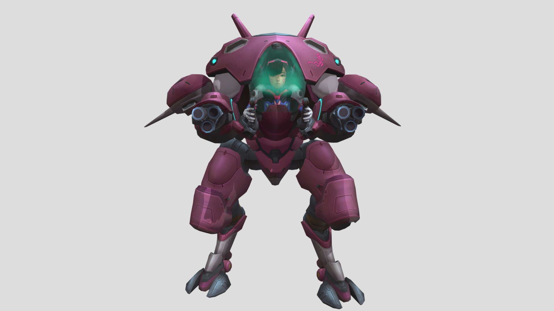 DVa Mech Default - HotS - Download Free 3D model by Catholomew [c038ff3] - Sketchfab