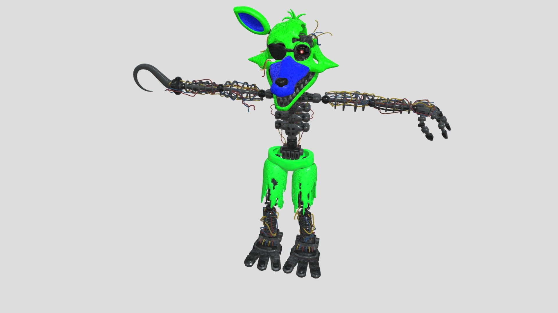 Ignited Foxy 3d Model By 115007139 [c03937c] Sketchfab