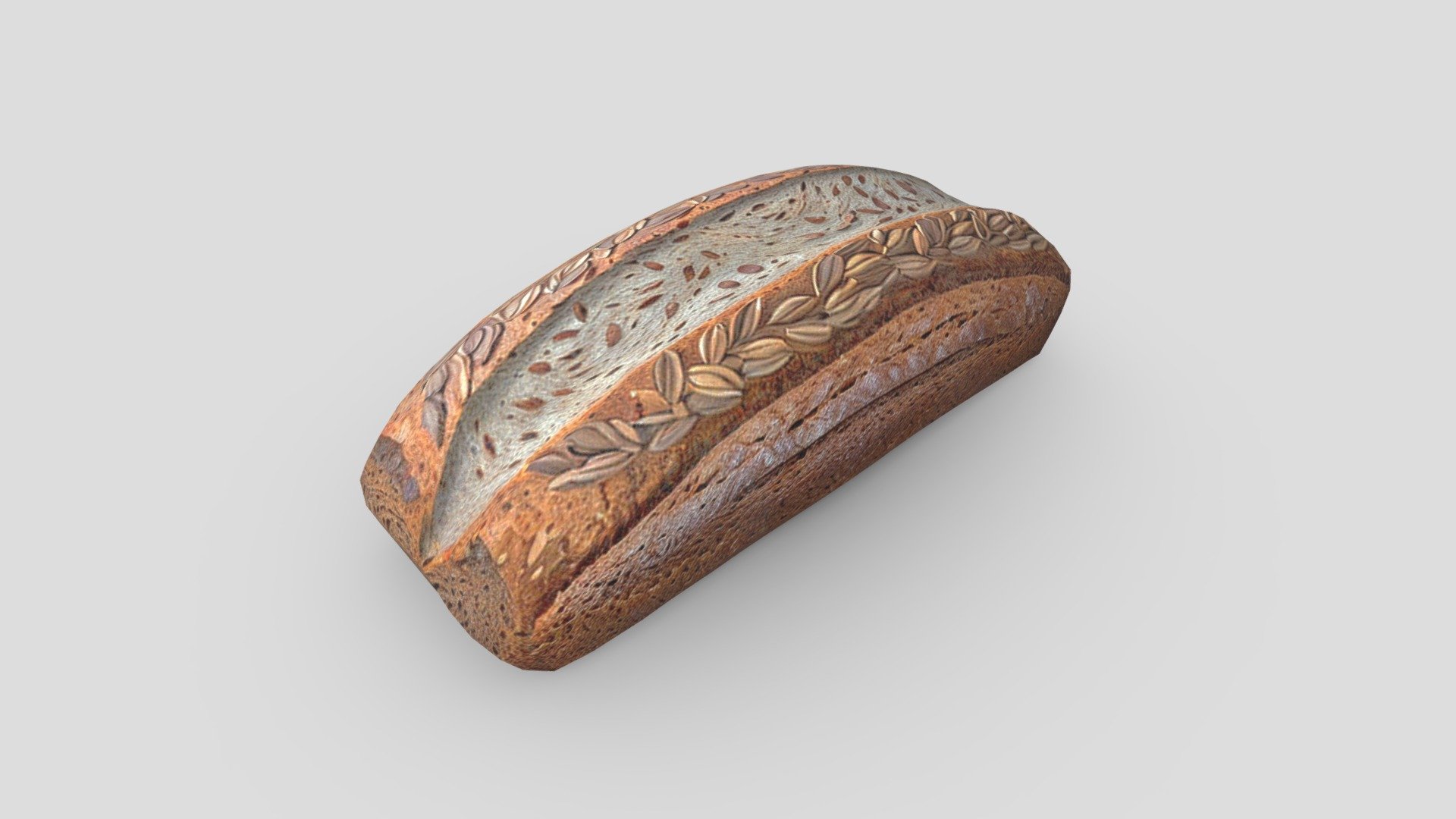 CC0 - Multi Grain Bread - Download Free 3D model by plaggy [c03ae9c ...