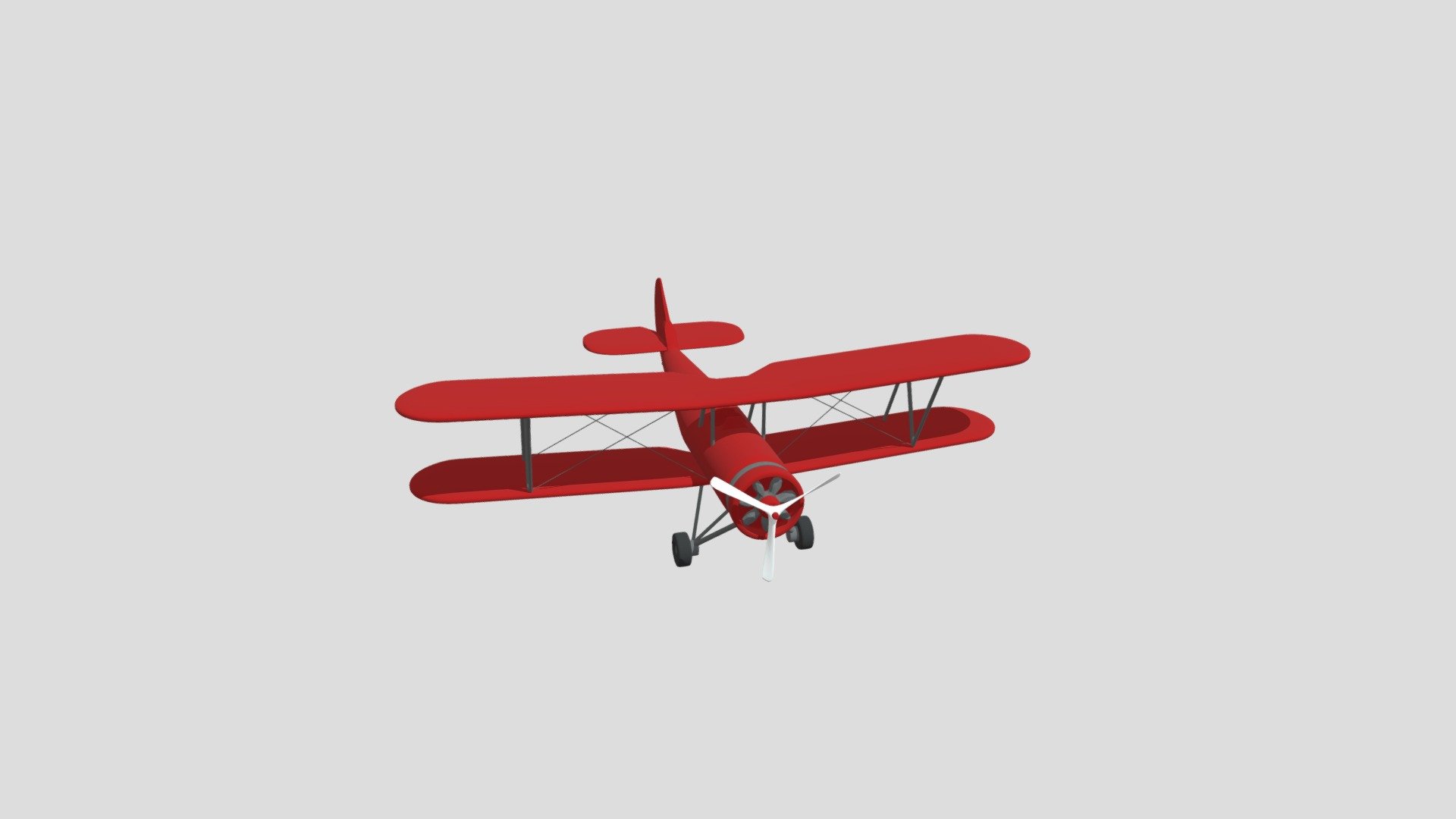 Biplane Red - Download Free 3D model by heayo1 [c03b29c] - Sketchfab