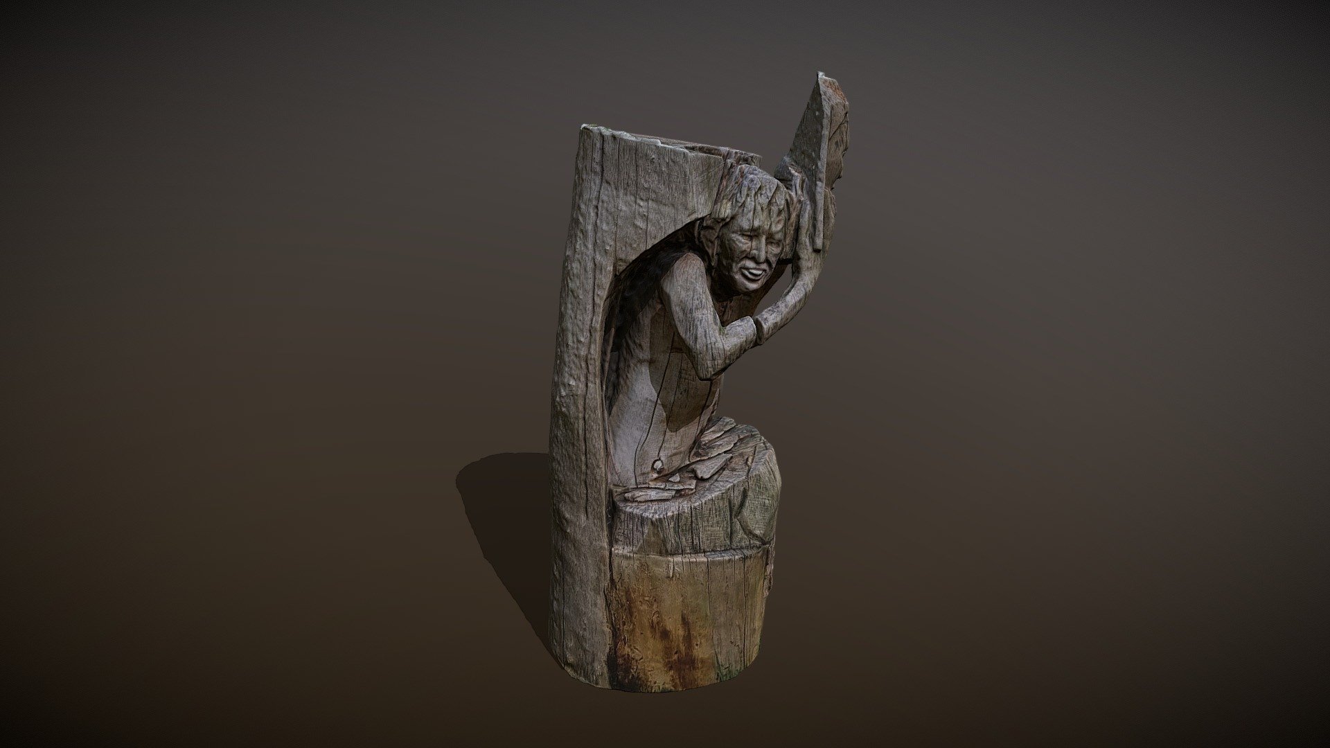WOODEN SCULPTURE - Download Free 3D model by majme [c03b89a] - Sketchfab