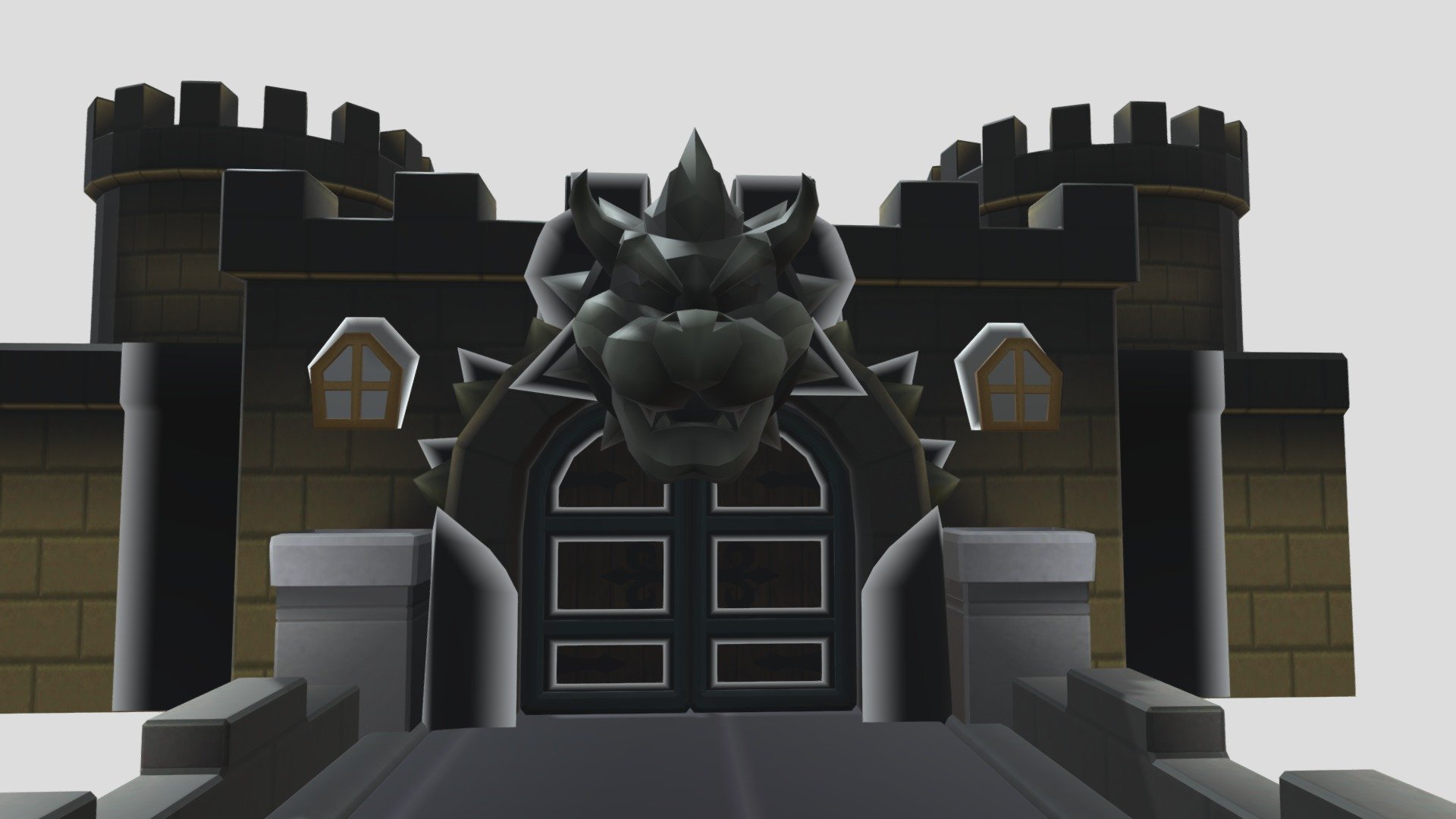 3DS - Super Mario 3D Land - Castle Entrance 2 - Download Free 3D model ...