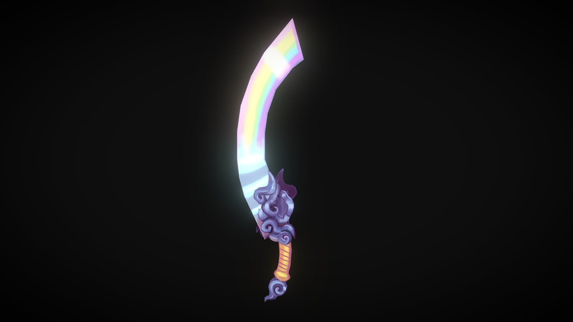 Rainbow Sword - Download Free 3D model by Gustavo_Gontijo (@Baiano22 ...