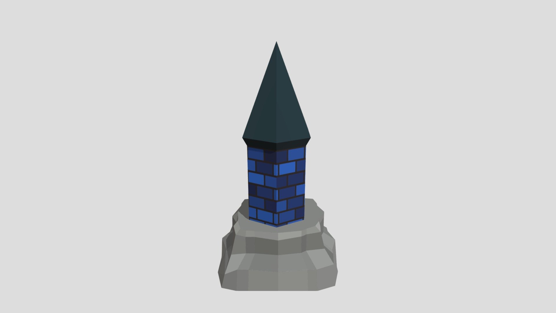 Low-poly magic turret - 3D model by aanselmi [c04123a] - Sketchfab
