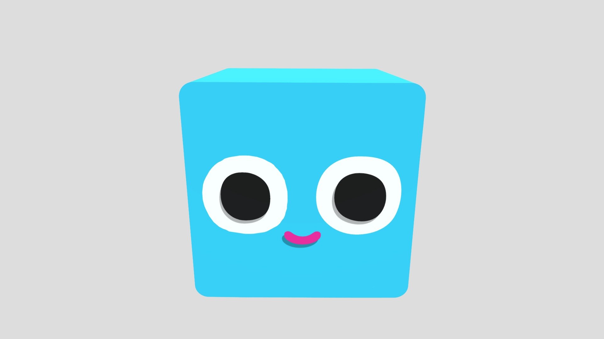 Little Ass Cute Cyan Cube (From Cartoonito) - Download Free 3D model by ...