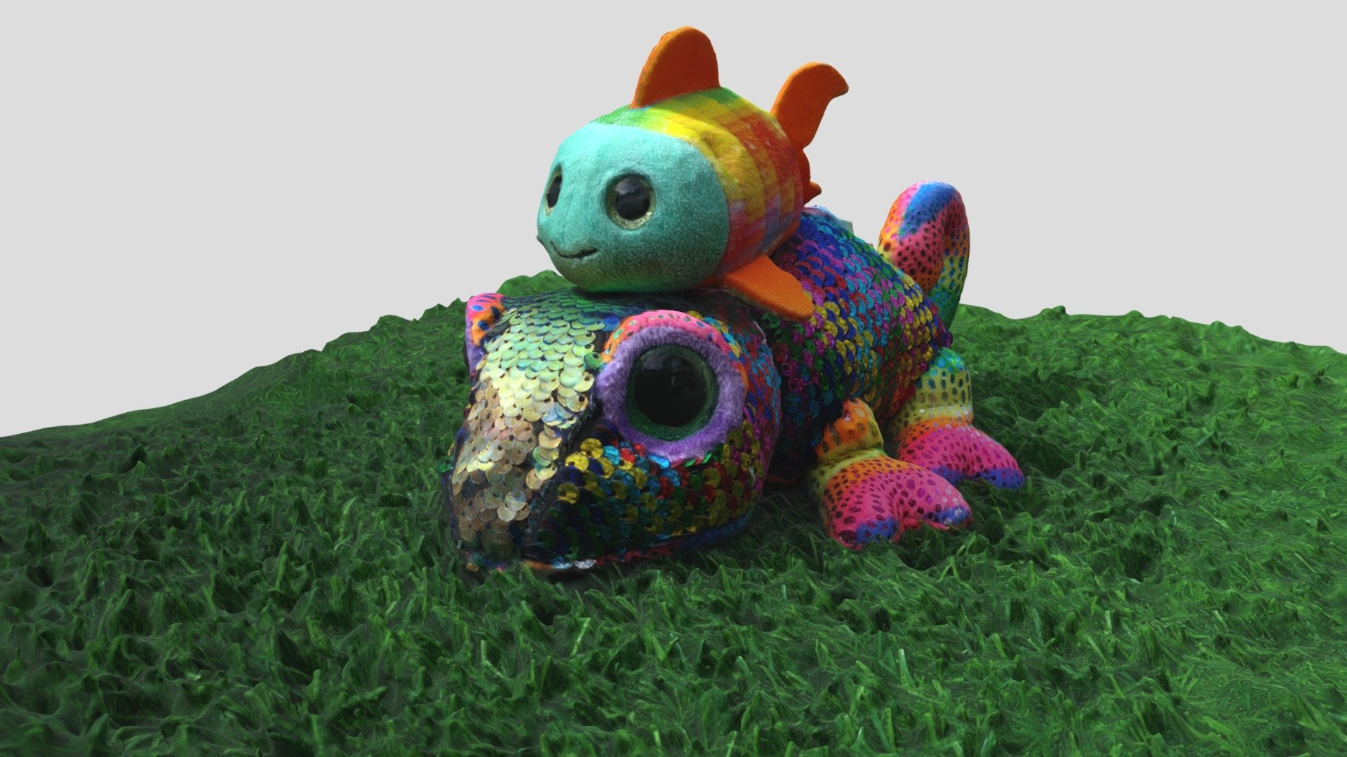 Rainbow Chameleon and Fish together - 3D model by Muzi (@muzi0886 ...