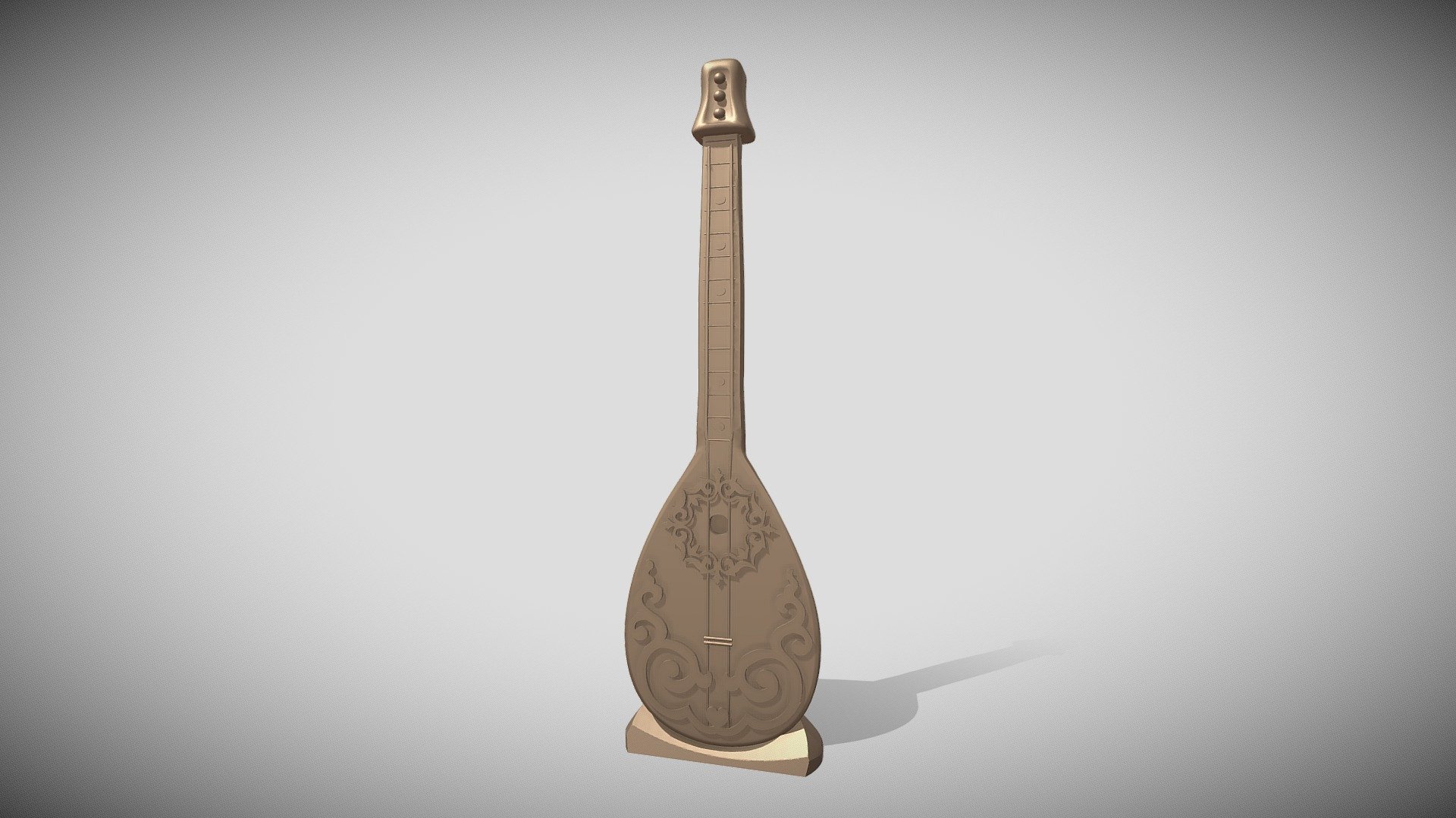 Kazakh dombyra - Buy Royalty Free 3D model by spartankaKst [c045b95 ...