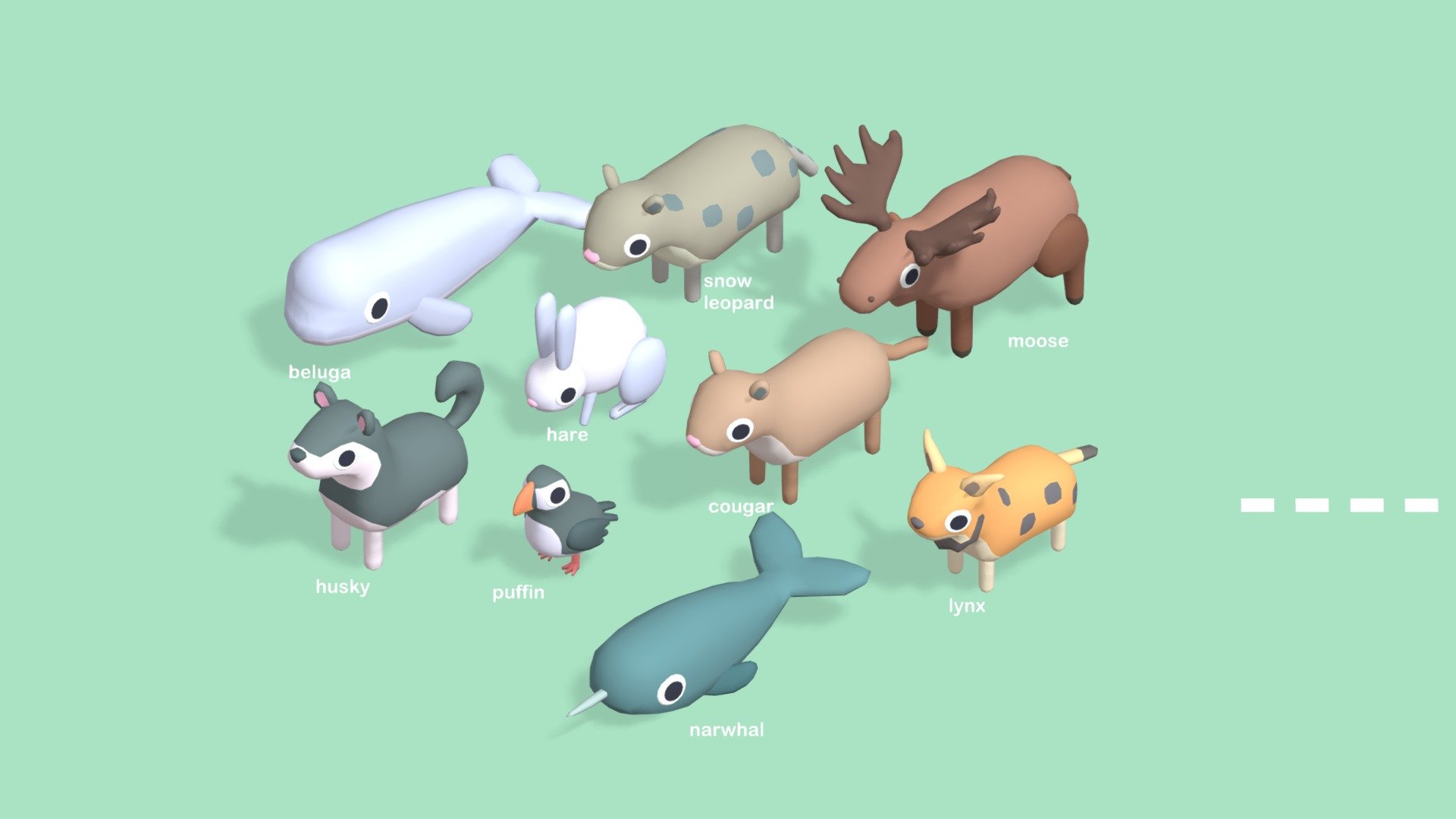Quirky Series - Arctic Animals Vol 2 - Buy Royalty Free 3D model by ...