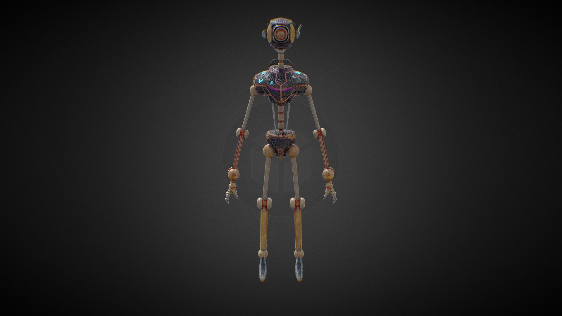 Ruined Robot - 3D model by Louphonze [c046ee8] - Sketchfab