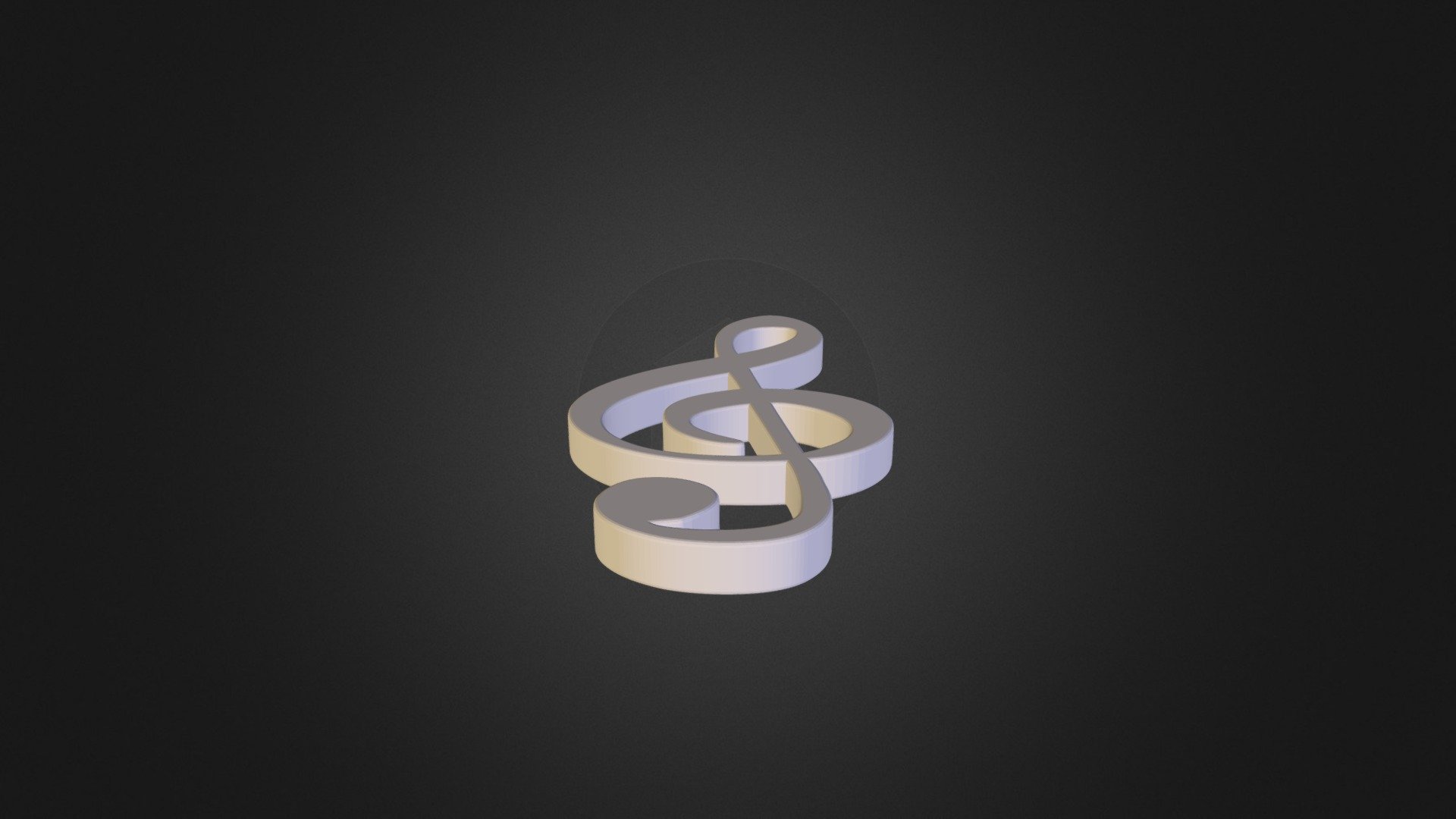 Treble Clef - 3D model by 3dindustries [c047f5a] - Sketchfab
