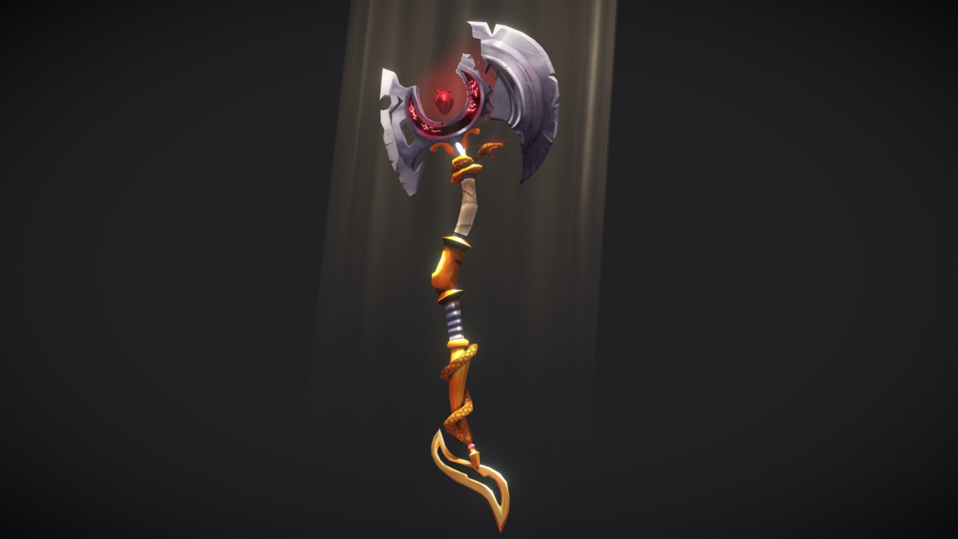 "Corrupted Axe of Purity" - Handpainted Axe - 3D model by Artemy Belzer ...