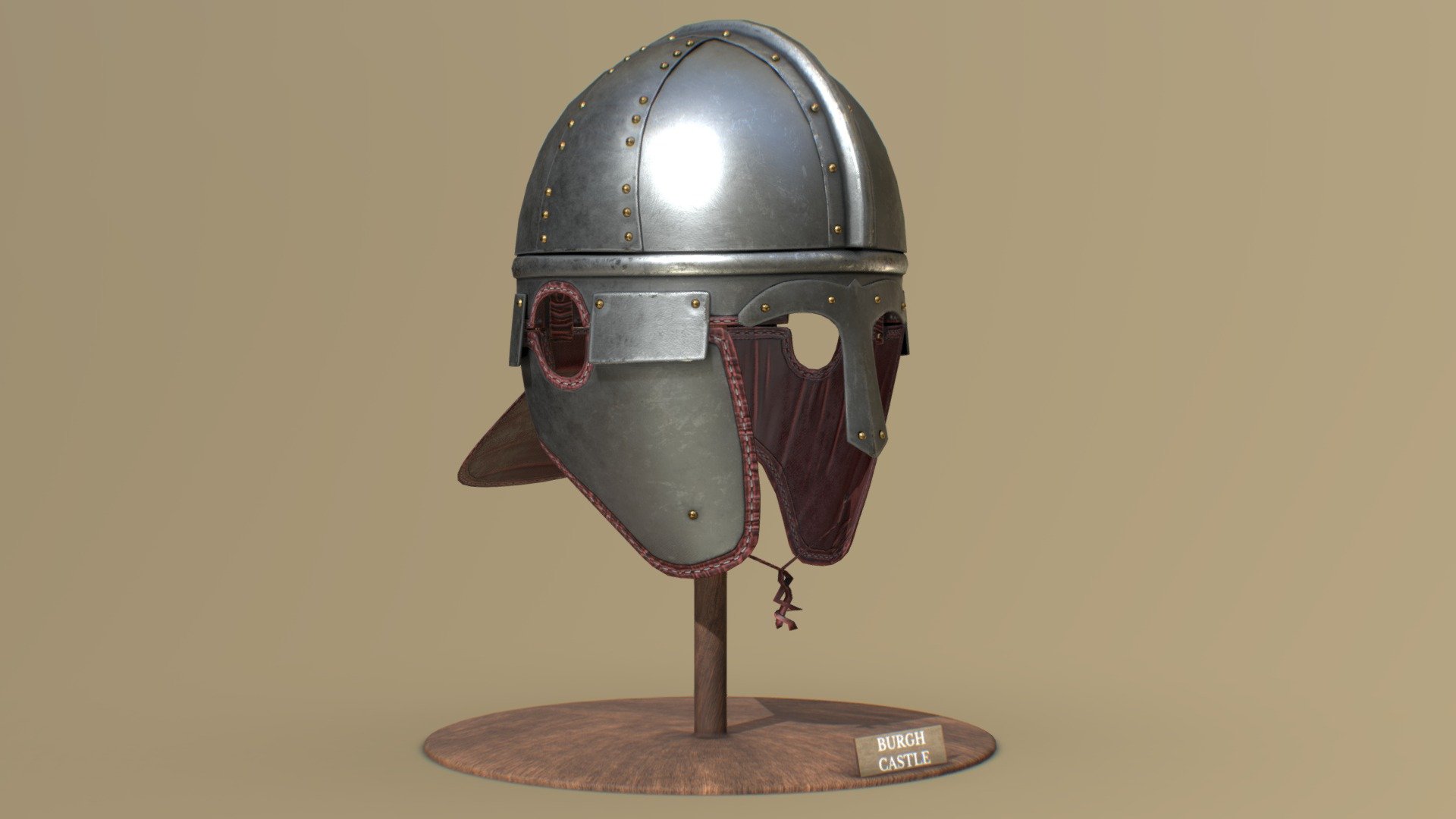Late Roman Helmet - Burgh Castle - Buy Royalty Free 3D model by ...