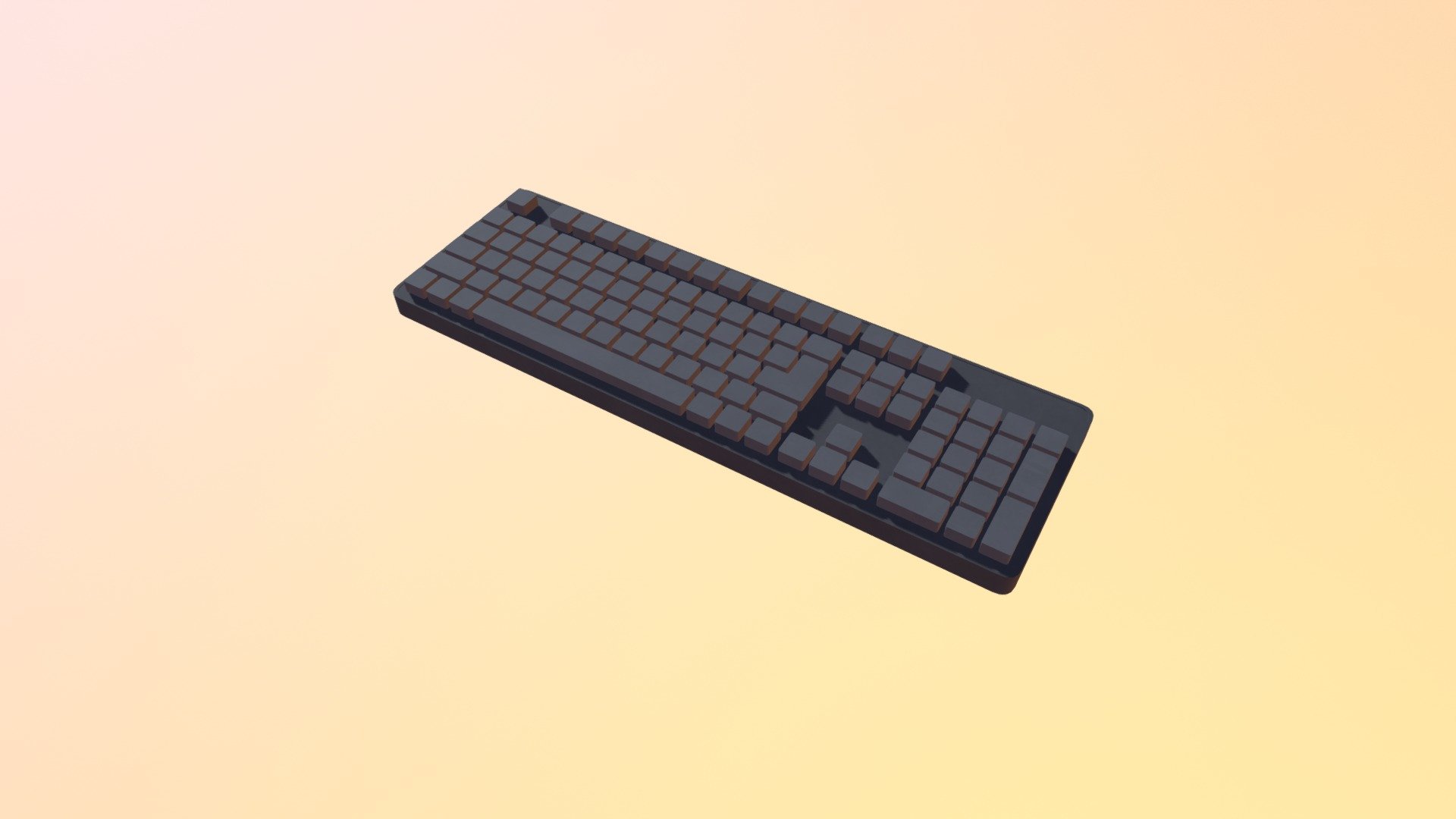 Keyboard (S) - Download Free 3D model by huedev [c04e4fc] - Sketchfab