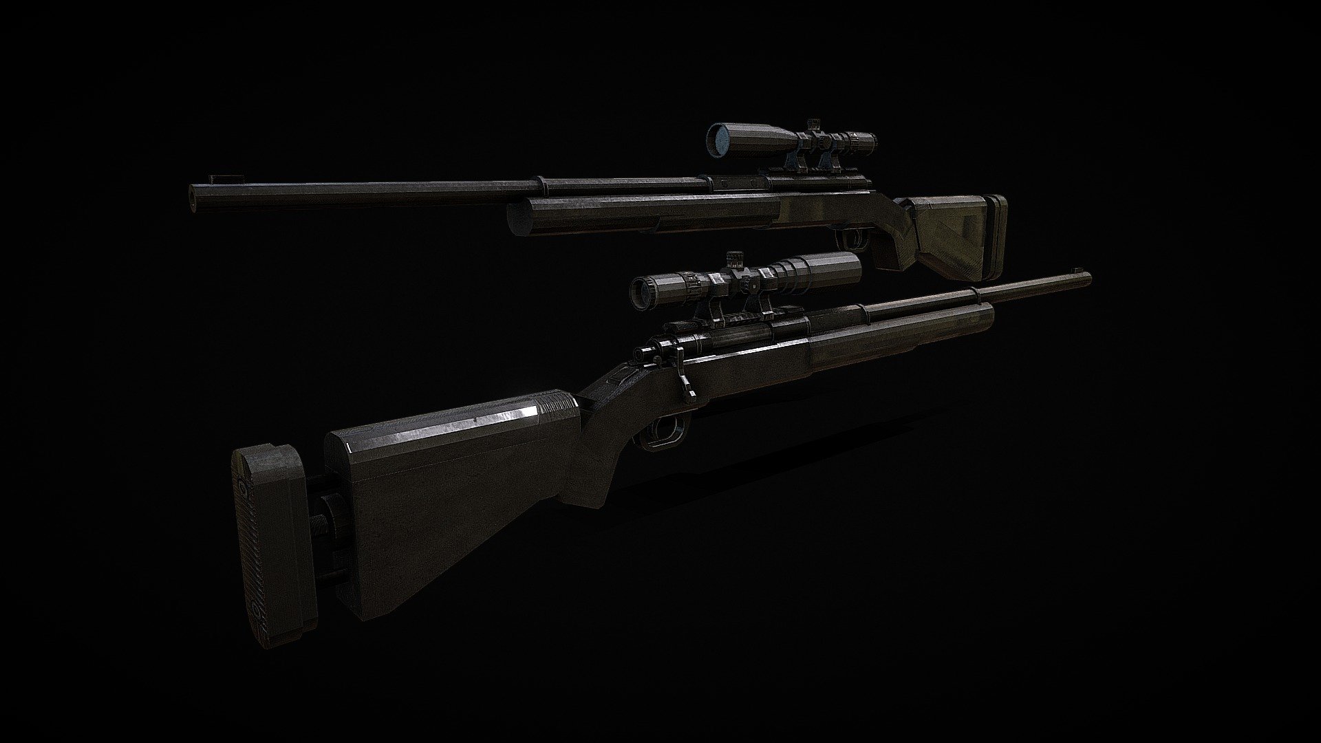 M24 Sniper (Lowpoly for Minecraft) - 3D model by QuartekStudio [c051fc4 ...