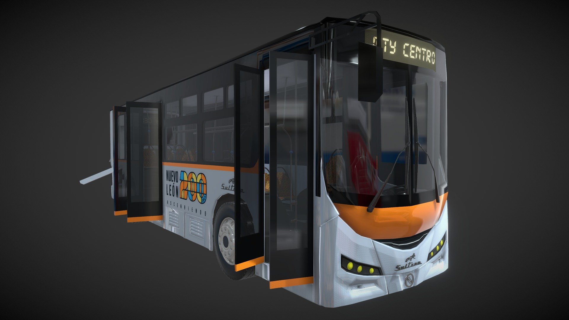 BUS ELECTRICO #6 - 3D model by mobilityhub.lat [c052700] - Sketchfab