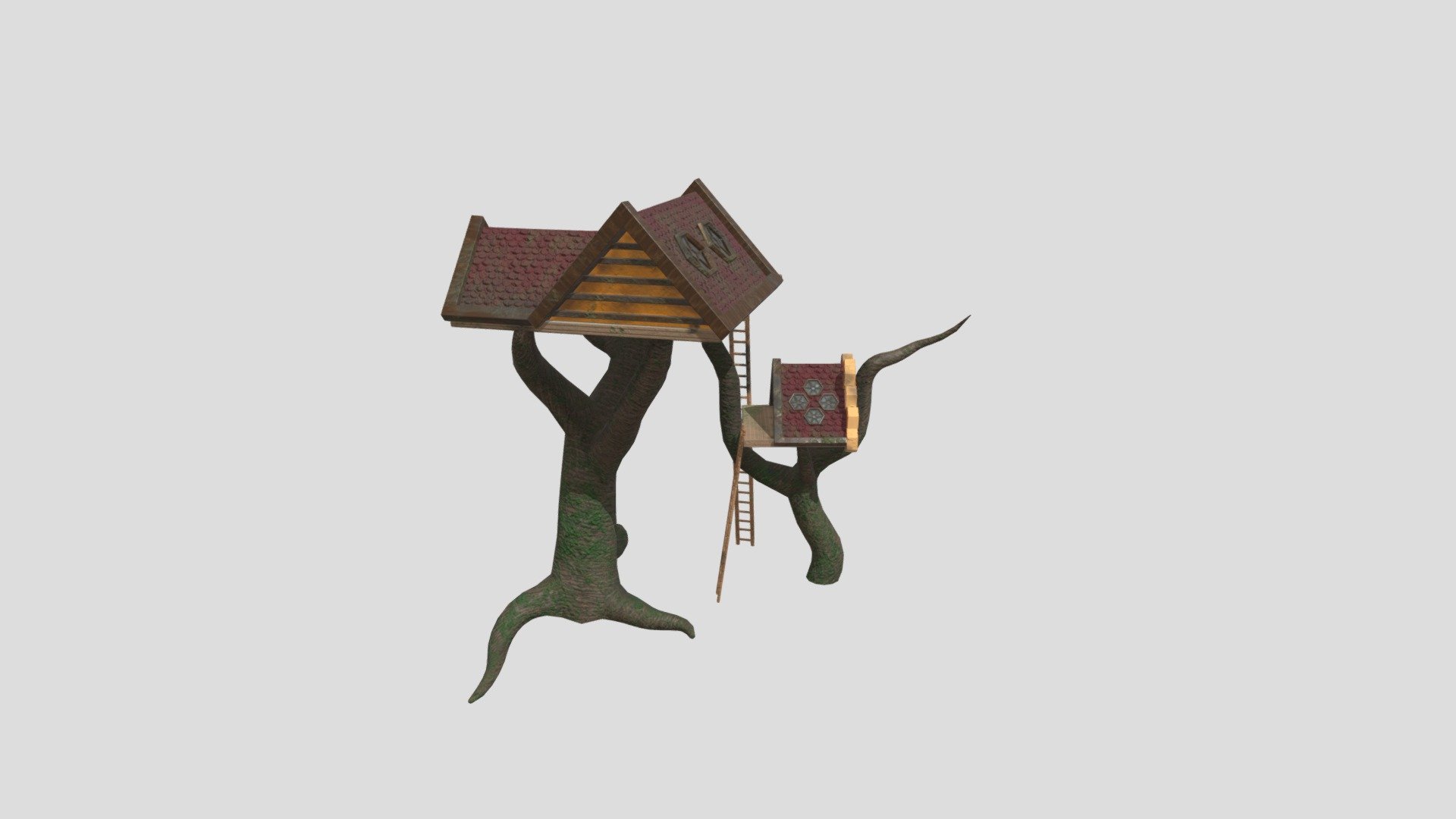 Bee Themed Treehouse - 3D model by jasmineless [c05355a] - Sketchfab