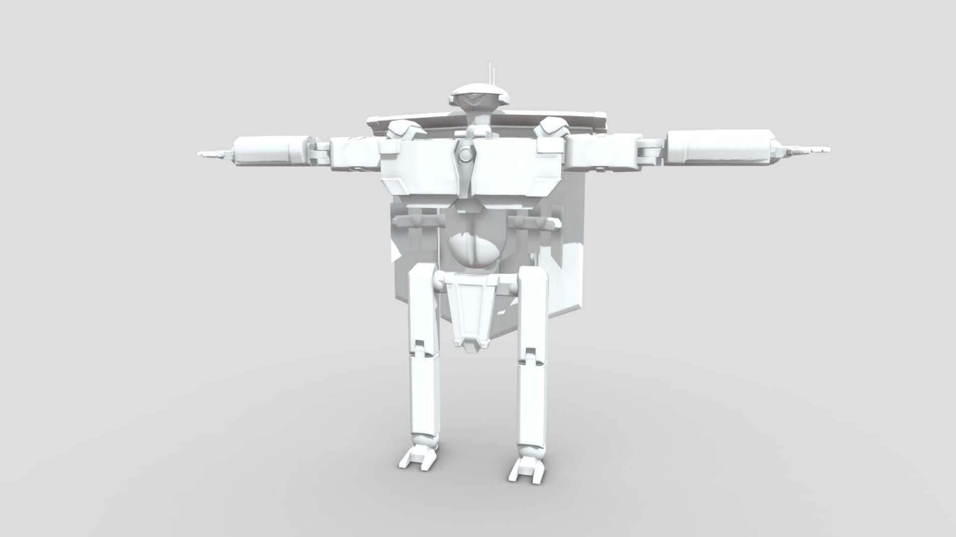 Mecha Prototype - 3D model by HectorPadro [c057fa1] - Sketchfab