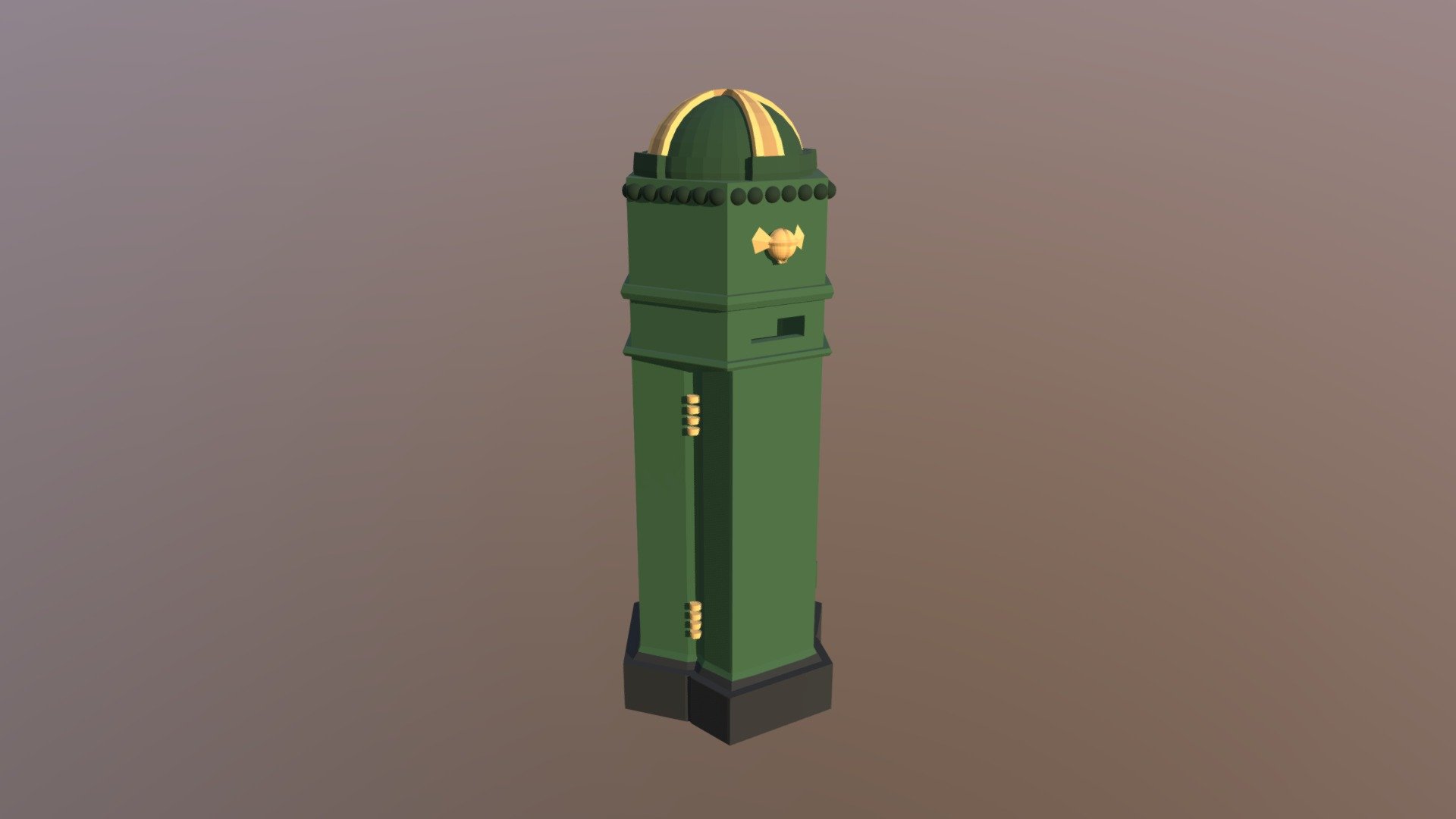 Low Poly Post Box - 3D model by mazinombies [c05802b] - Sketchfab