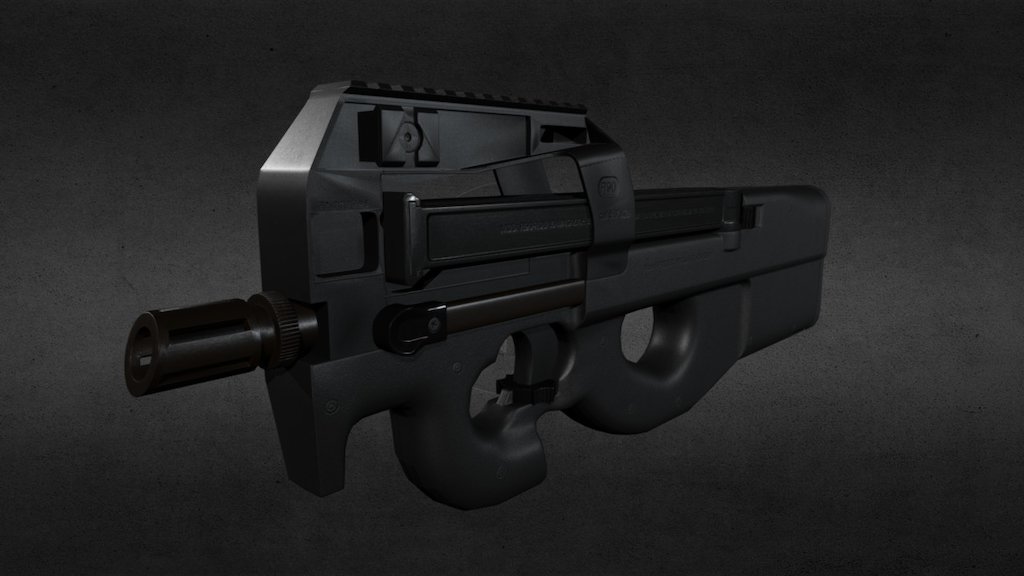 P90 - 3D model by Liam Boys (@liamboys) [c0581d3] - Sketchfab
