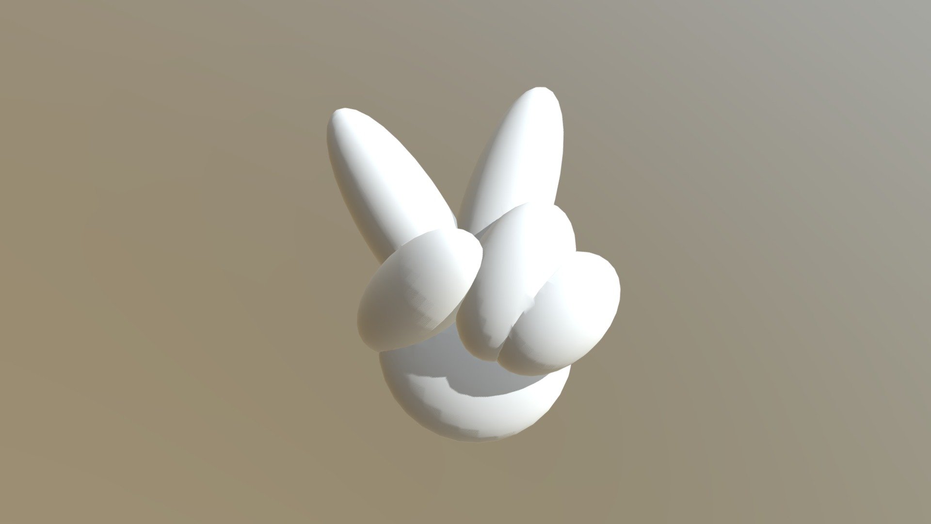 Peace Hand Pre Cut - 3D model by j_mickelson [c059770] - Sketchfab