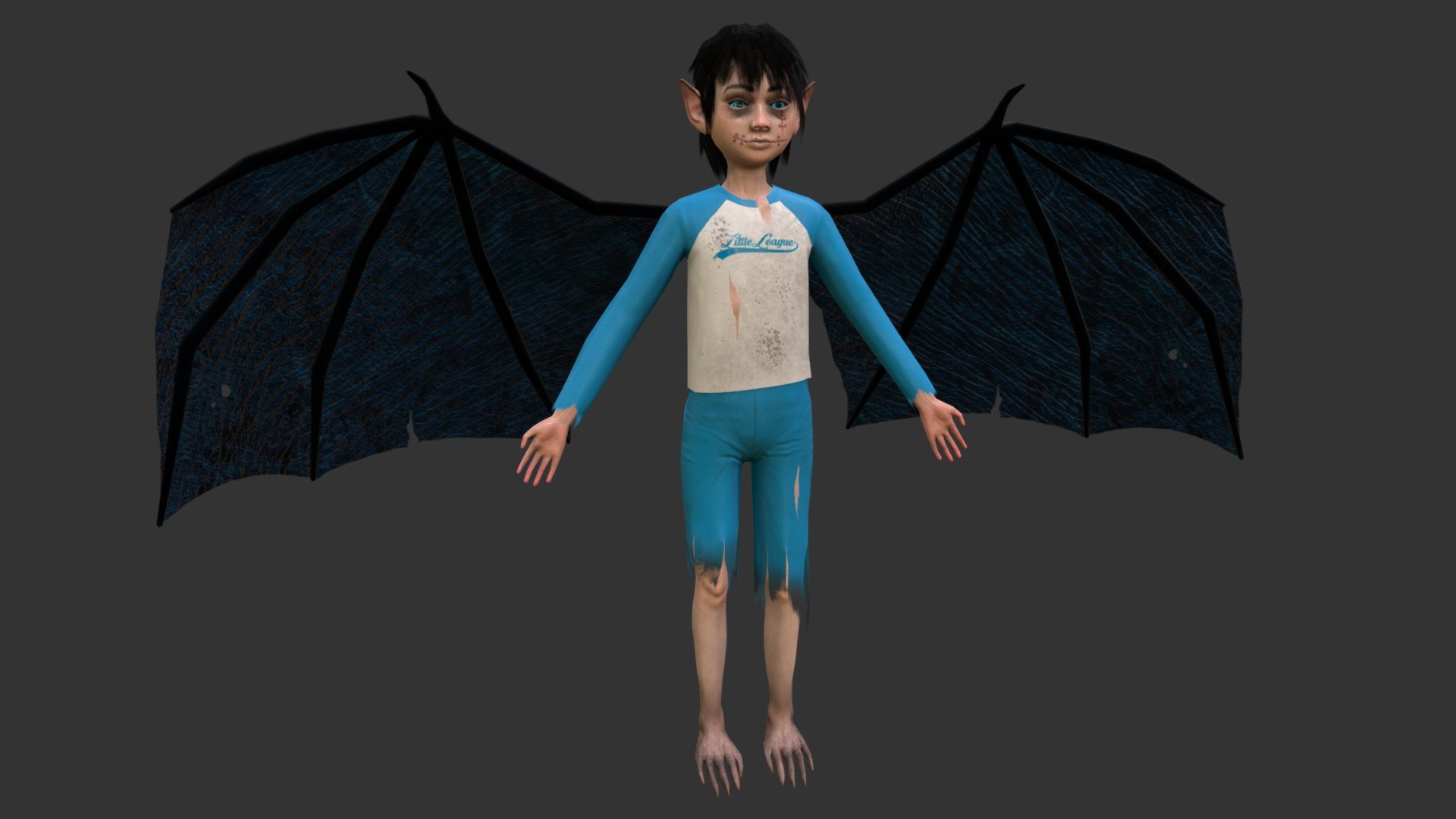 Bat Bat Boy - 3D model by SelenaWells [c05c562] - Sketchfab