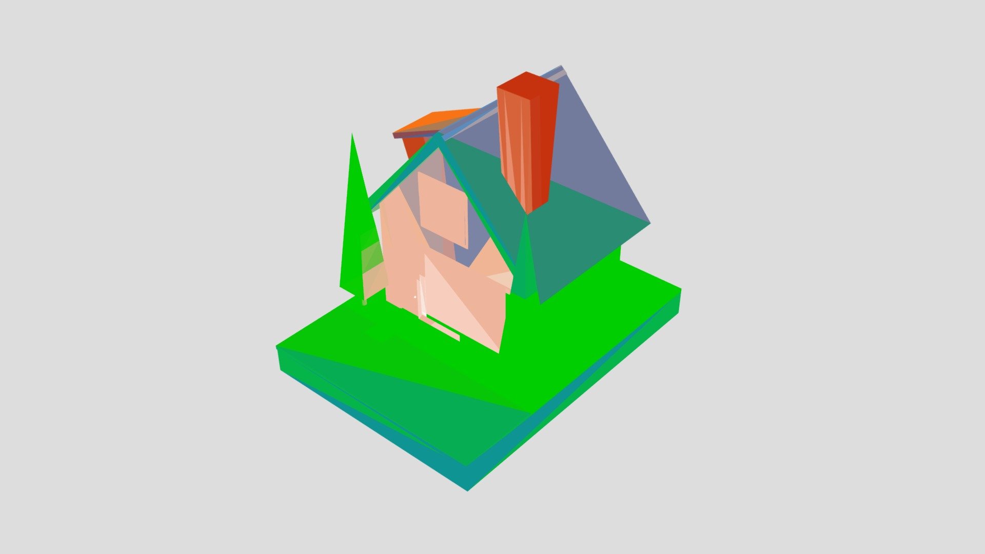 Colors house - Download Free 3D model by BACH.10 [c05c798] - Sketchfab