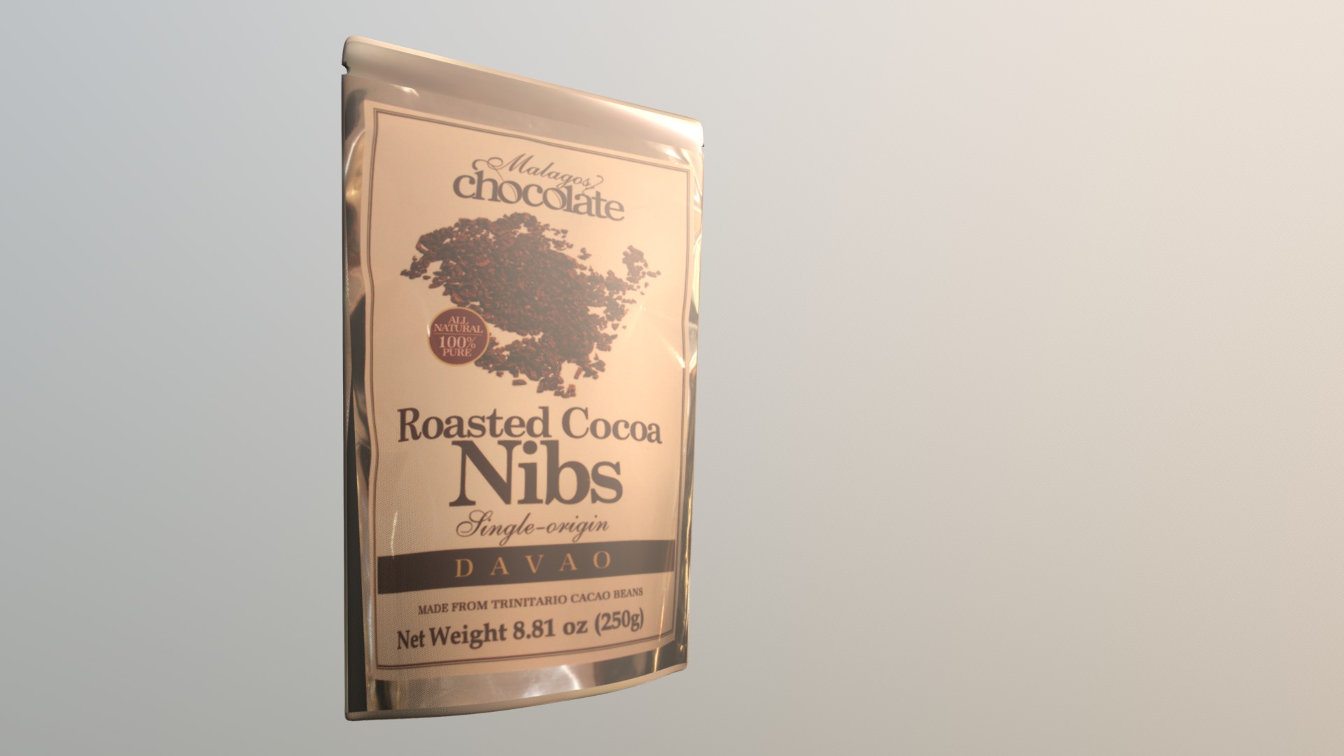 Malagos Chocolate Roasted Cocoa Nibs - 3D model by Jerry Espinocilla ...